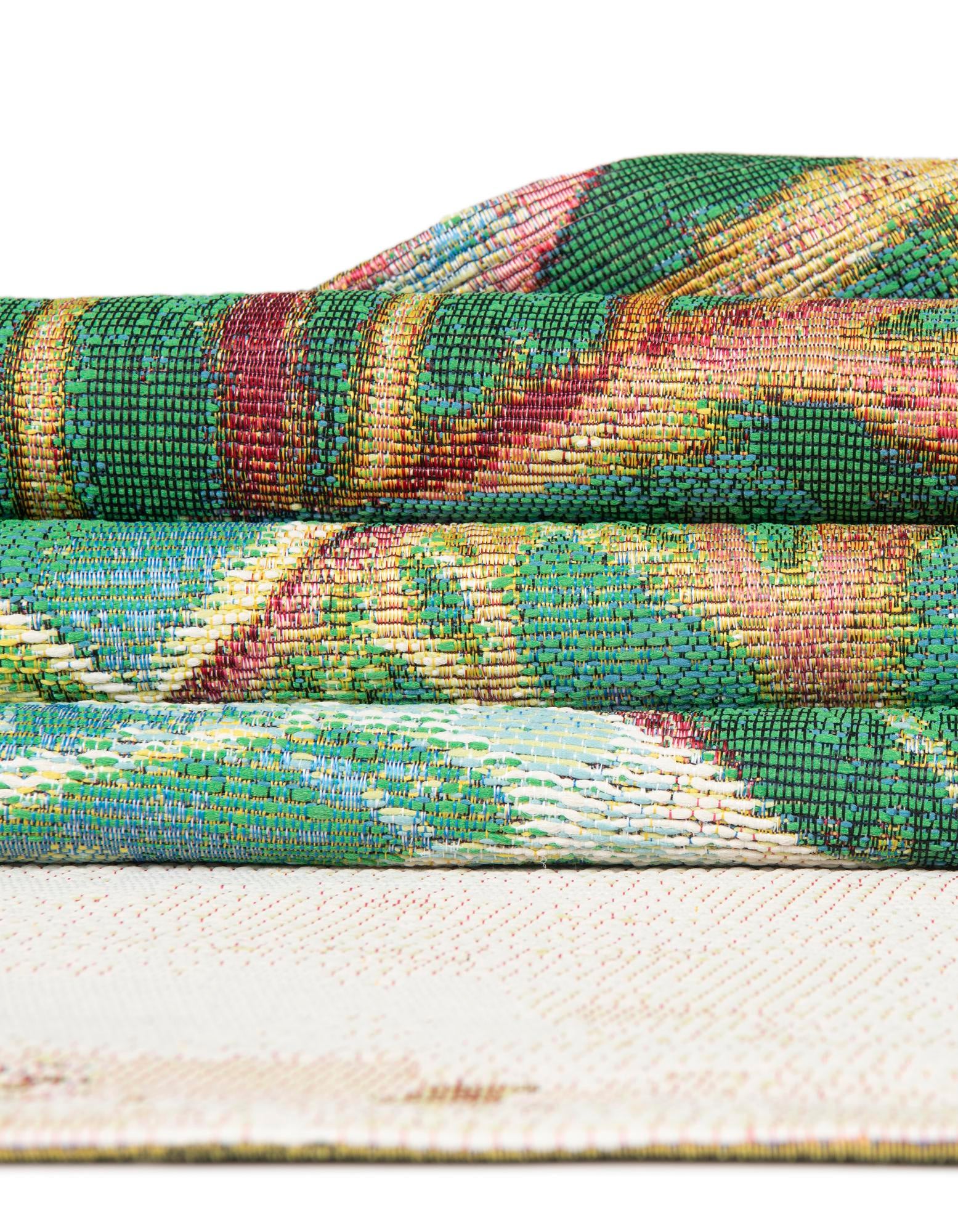 Multicolor 5' 3 x 8' Botanical Indoor / Outdoor Rug | Rugs.com