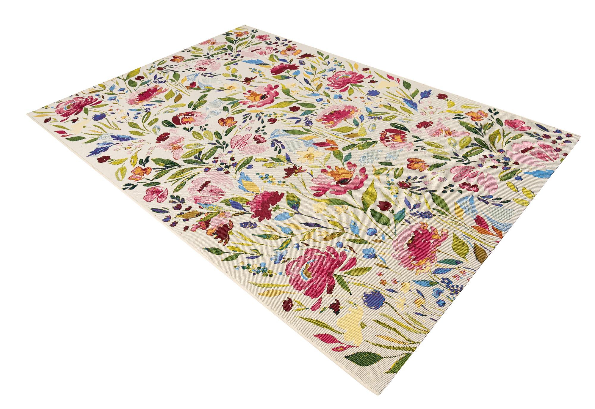 Multicolor 5' 3 x 8' Botanical Indoor / Outdoor Rug | Rugs.com