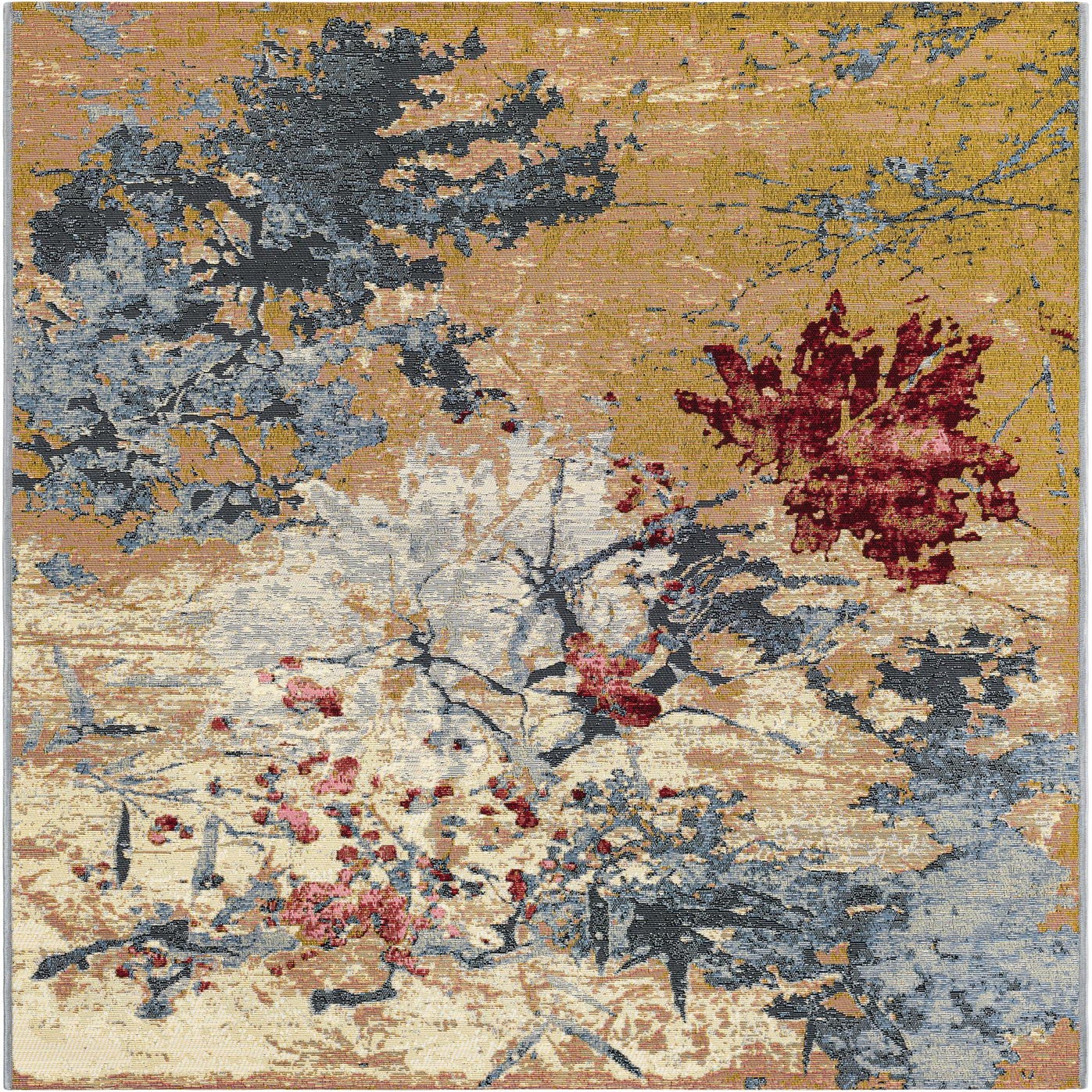 Multicolor 4' x 6' Modern Indoor / Outdoor Rug | Rugs.com