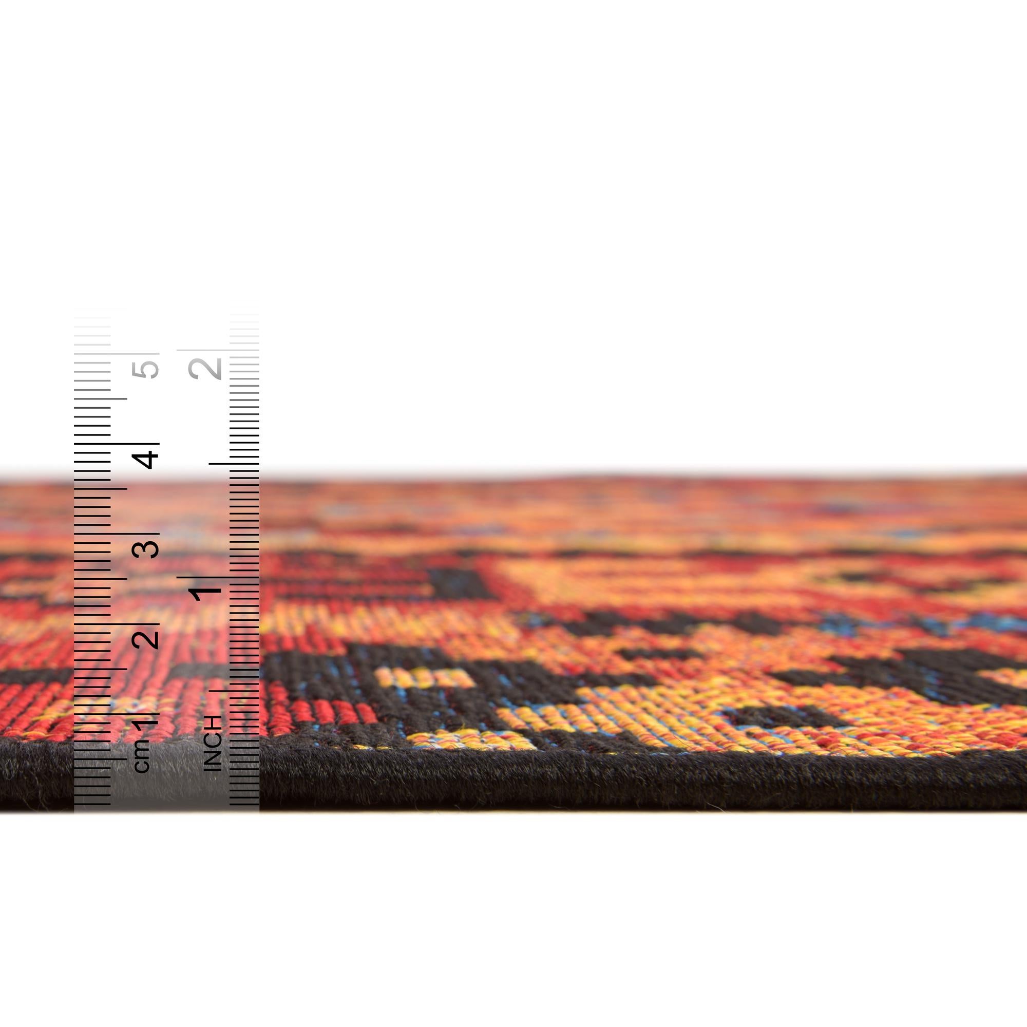 Multicolor 7' 10 x 10' Tribal Indoor / Outdoor Rug | Rugs.com