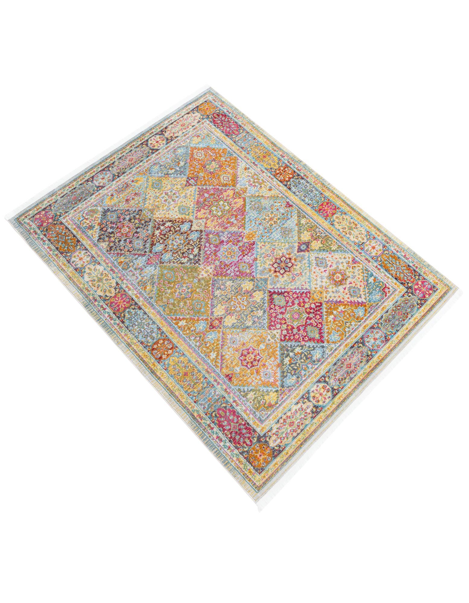 Multicolor 5' 5 x 8' Santiago Rug | Rugs.com