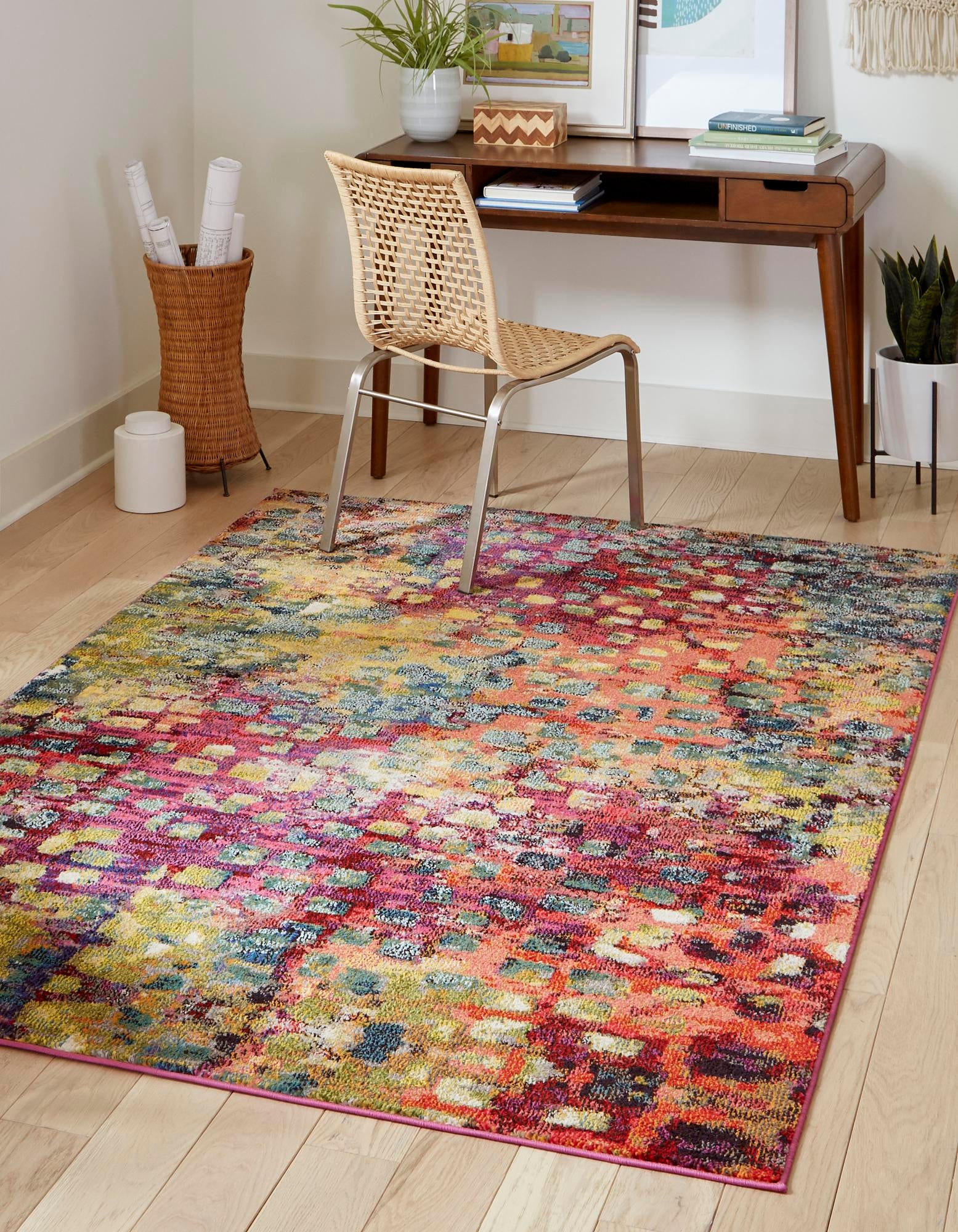 Multicolor 4' x 6' Theia Rug | Rugs.com