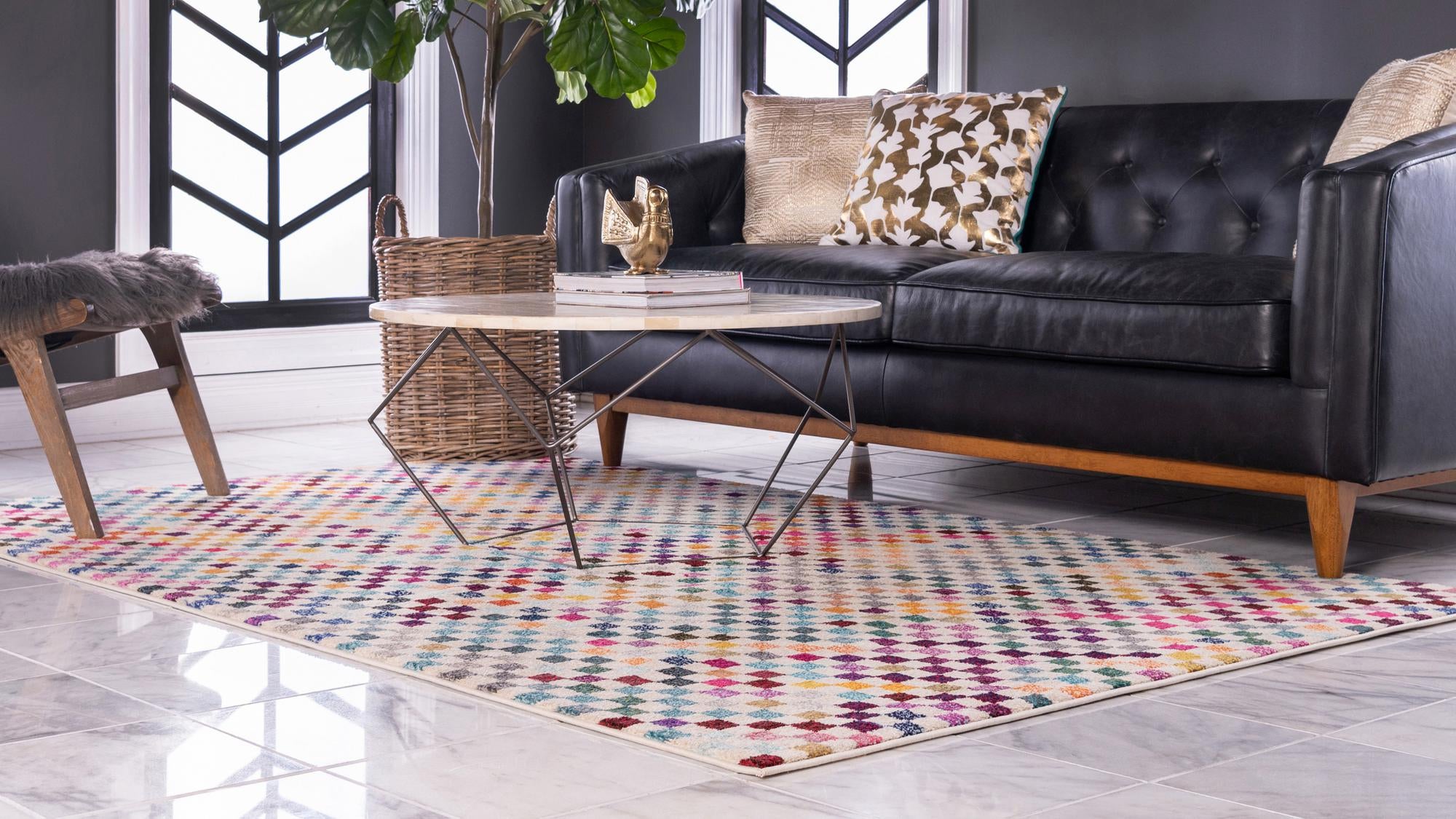 Multicolor 4' x 6' Theia Rug | Rugs.com