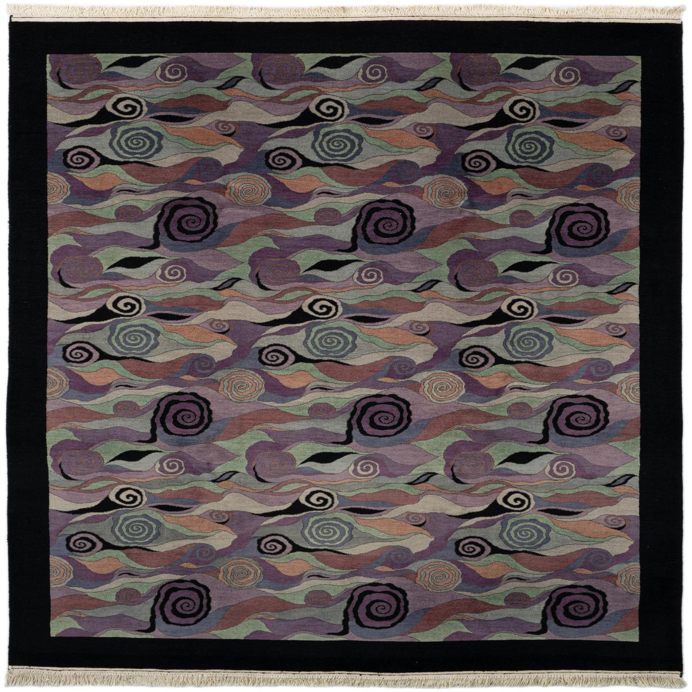 Multicolor 6' 7 x 9' 6 Hand Knotted Tibet Wool Rug | Rugs.com