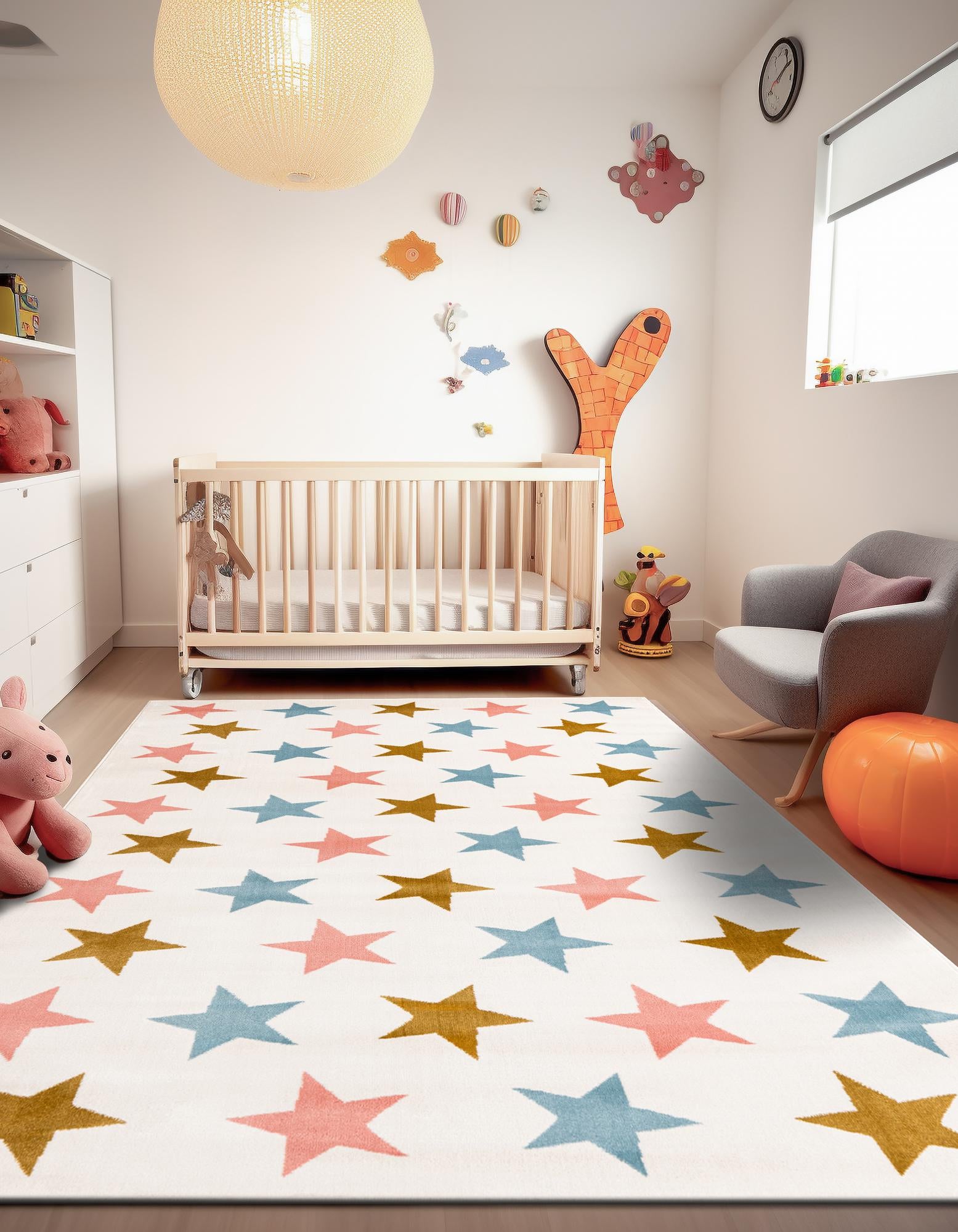 Multicolor 5' 3 x 8' Whimsy Kids Rug | Rugs.com