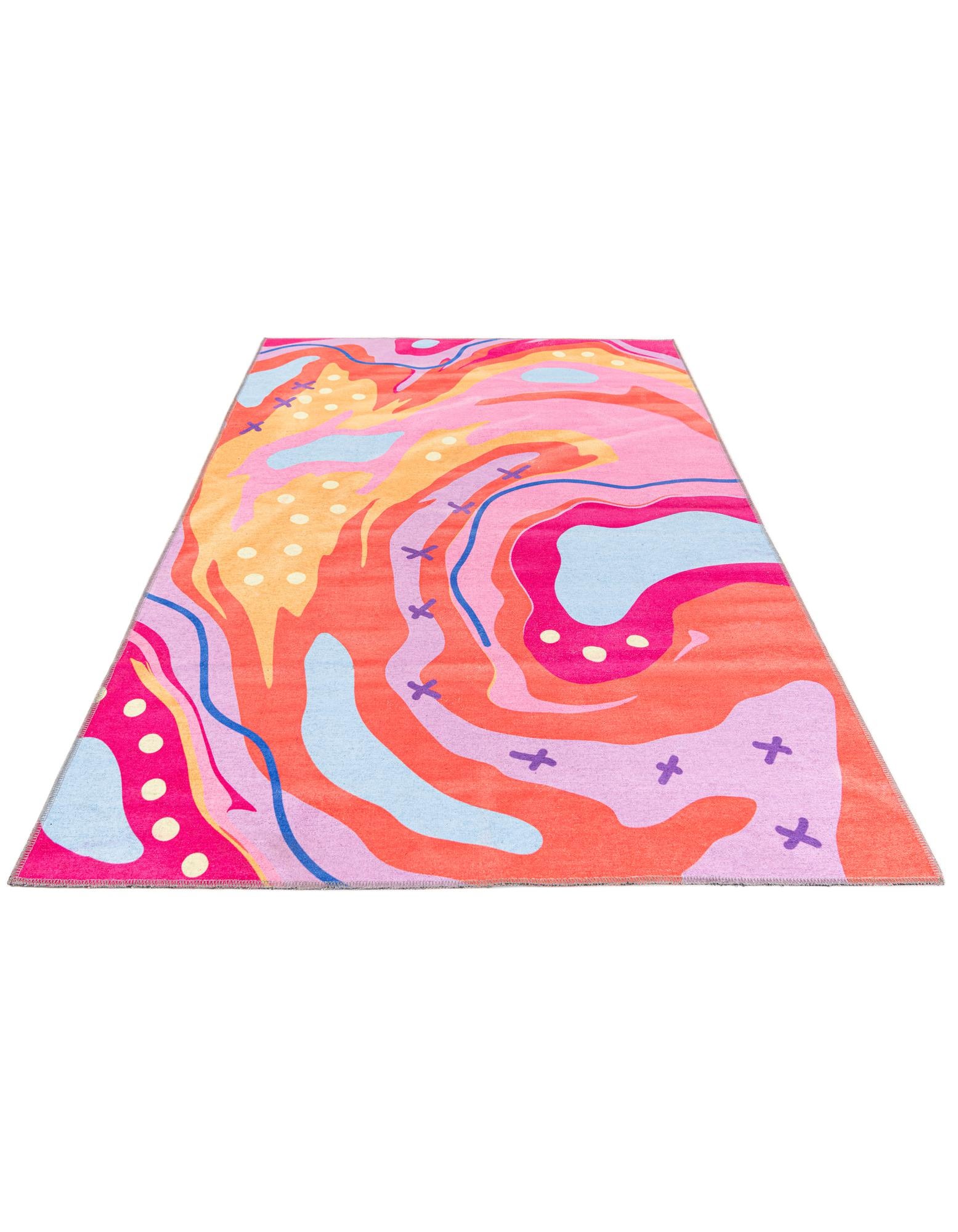 Multicolor 5' x 8' Yara Rug | Rugs.com