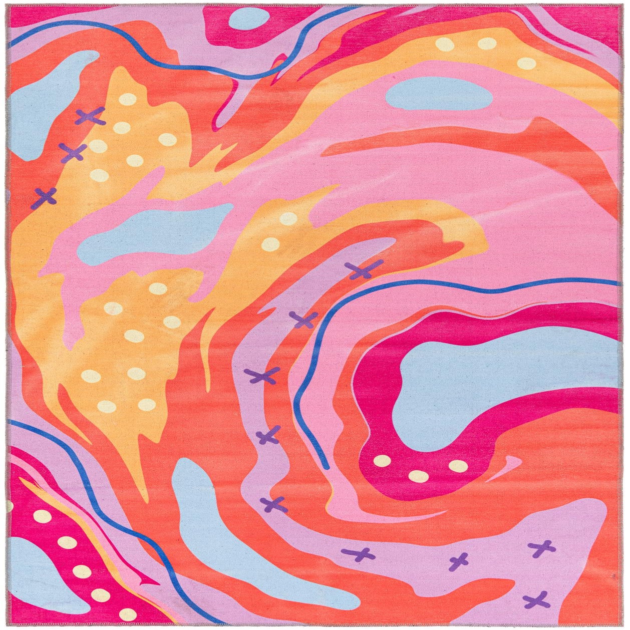 Multicolor 5' x 8' Yara Rug | Rugs.com