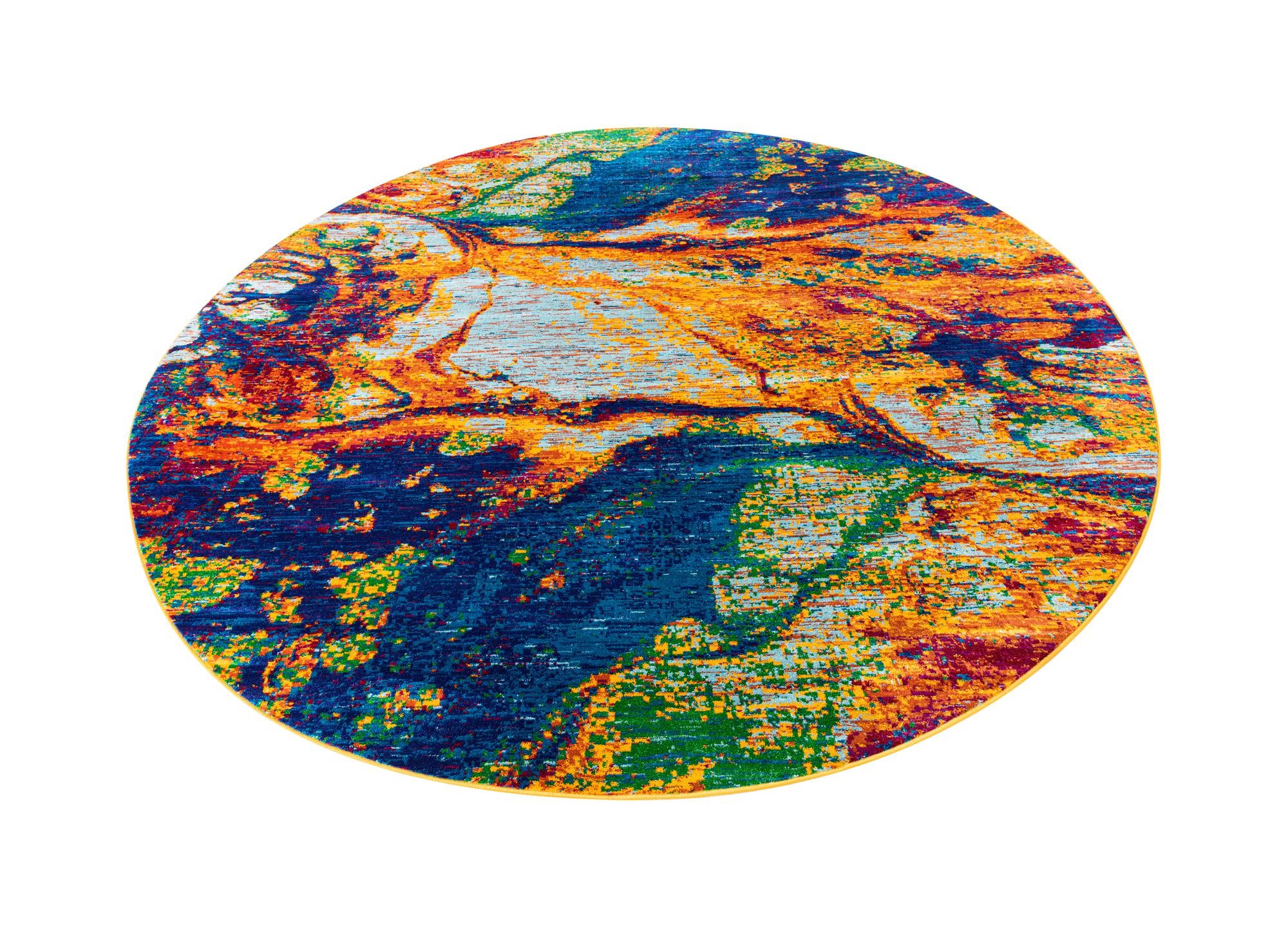 Multicolor 10' x 10' Calypso Round Rug | Rugs.com