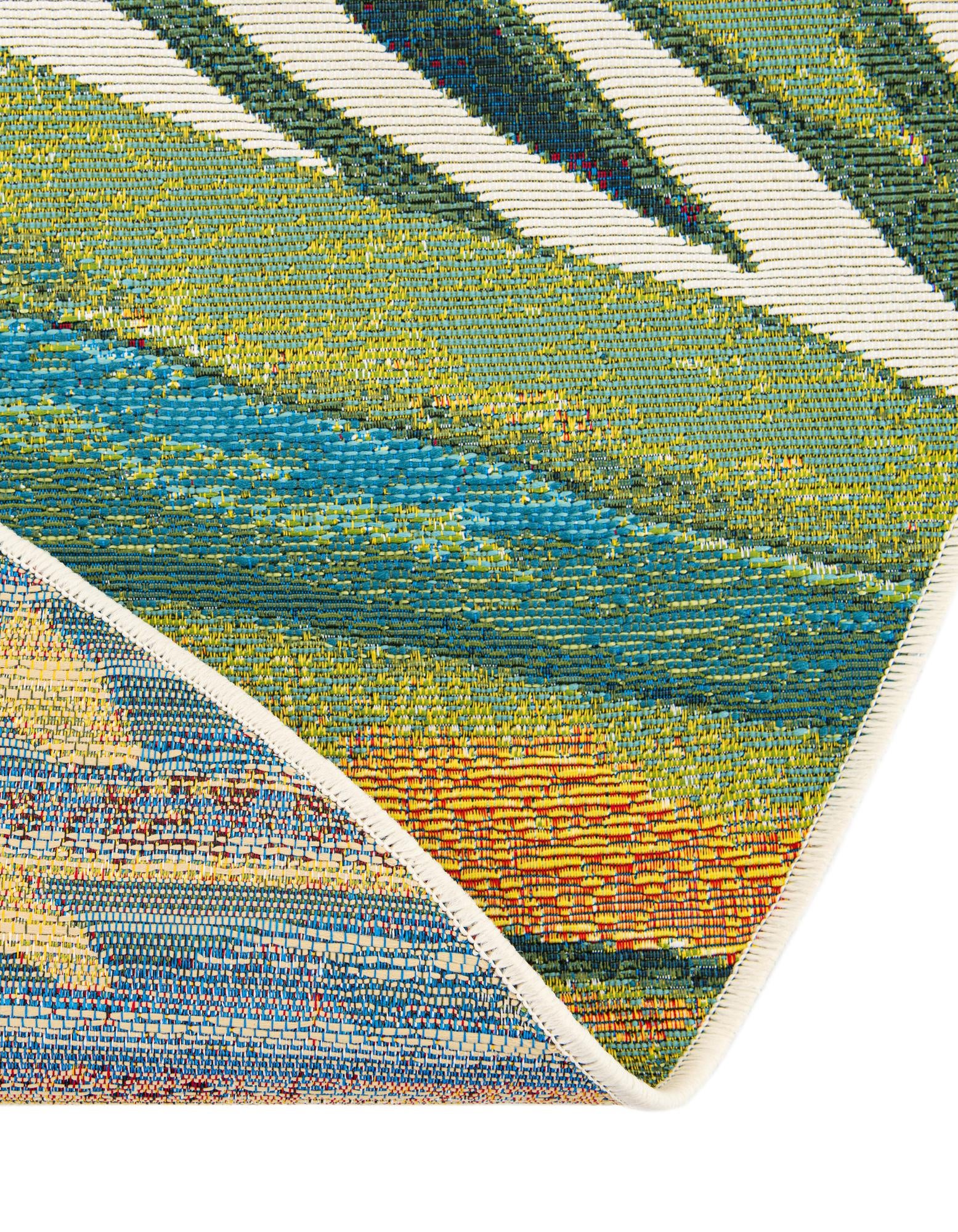 Multicolor 10' x 10' Botanical Indoor / Outdoor Round Rug | Rugs.com