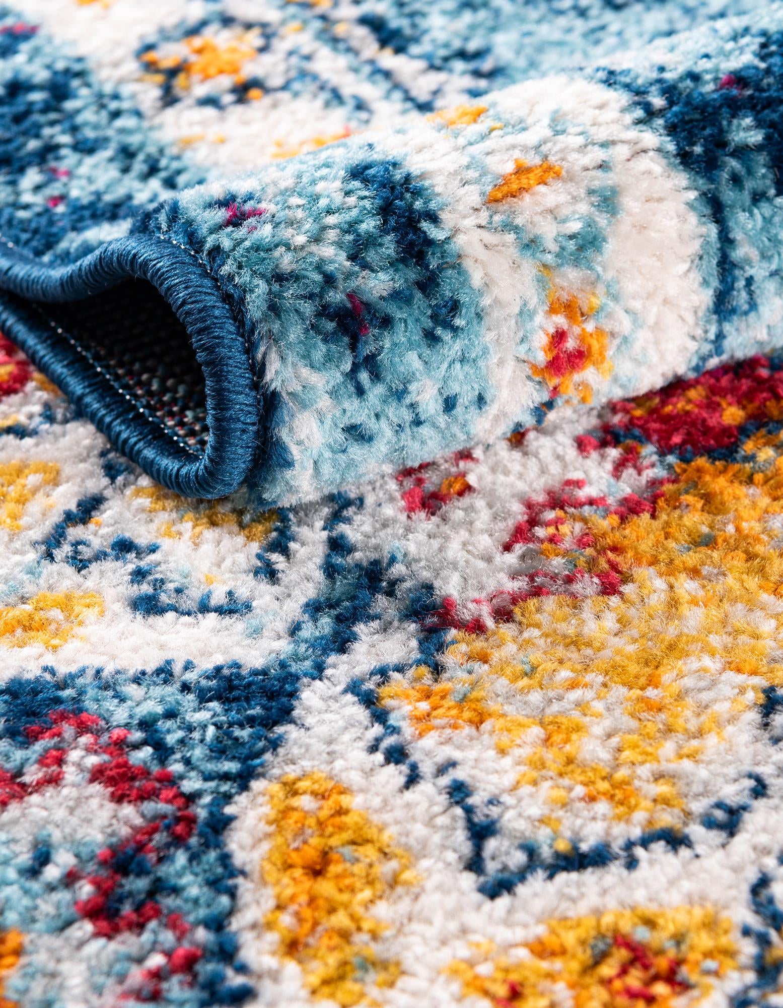 Multicolor 7' 10 x 7' 10 Parker Round Rug | Rugs.com