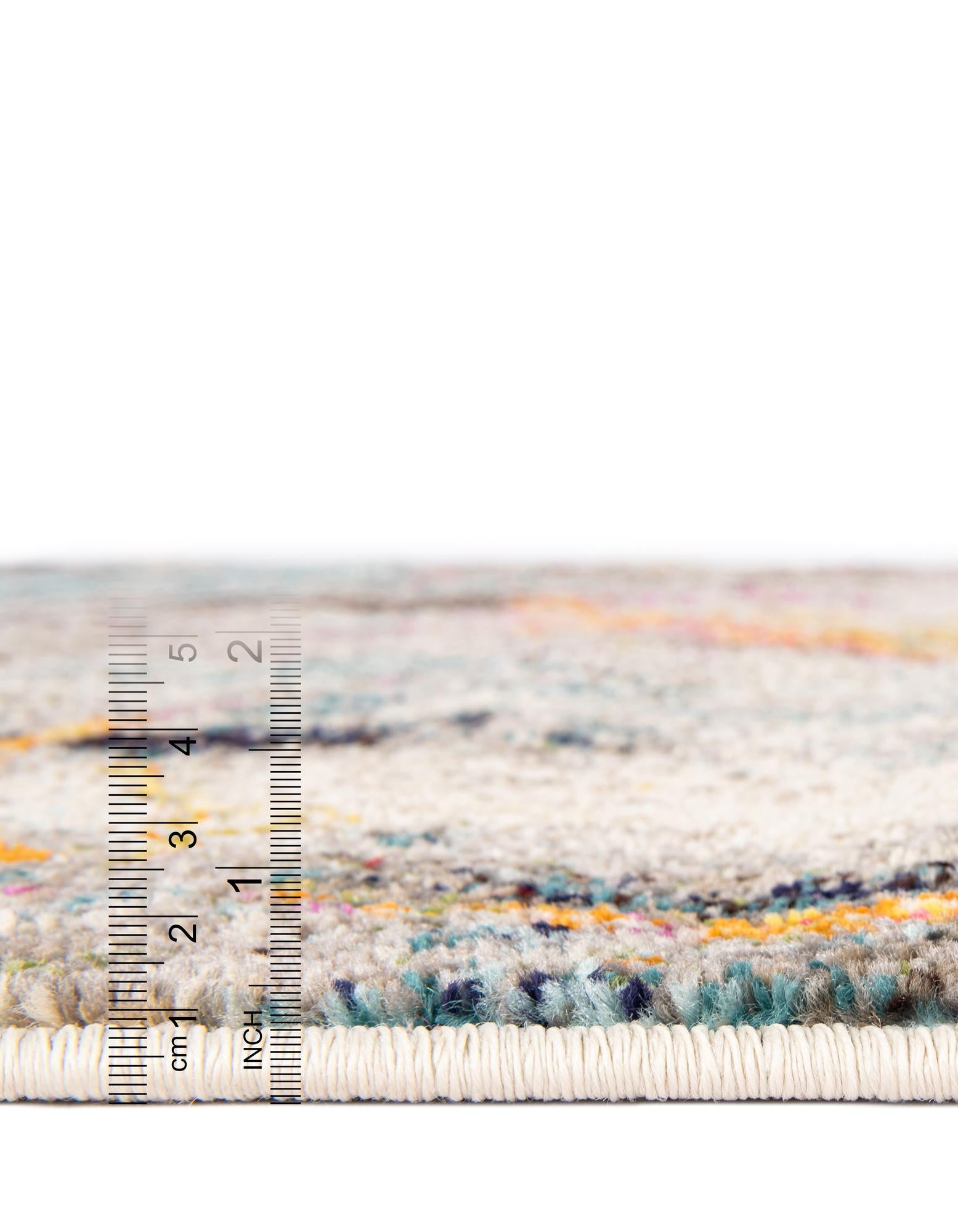 Multicolor 8' x 8' Theia Round Rug | Rugs.com