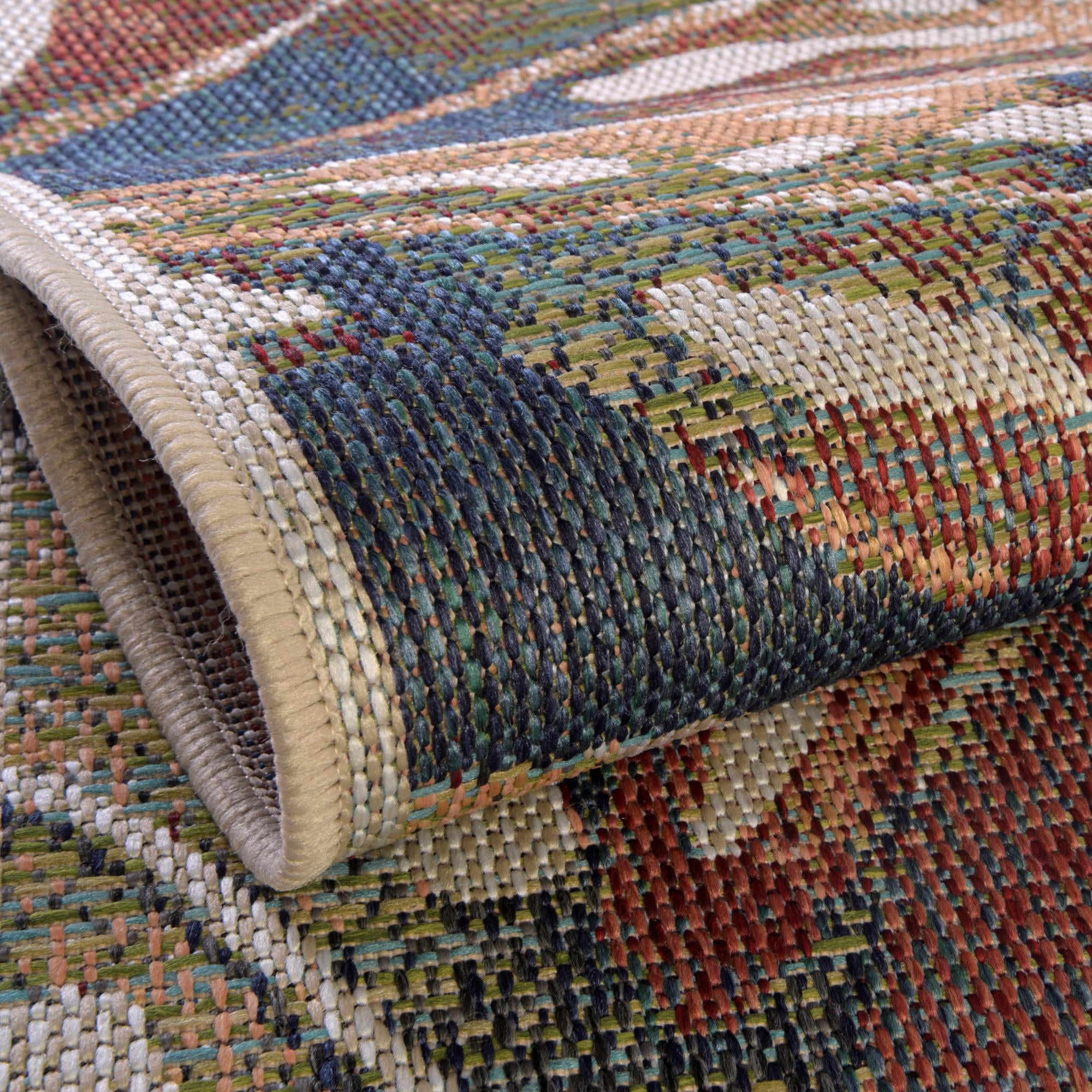 Multicolor 2' x 5' 1 Baja Indoor / Outdoor Runner Rug | Rugs.com