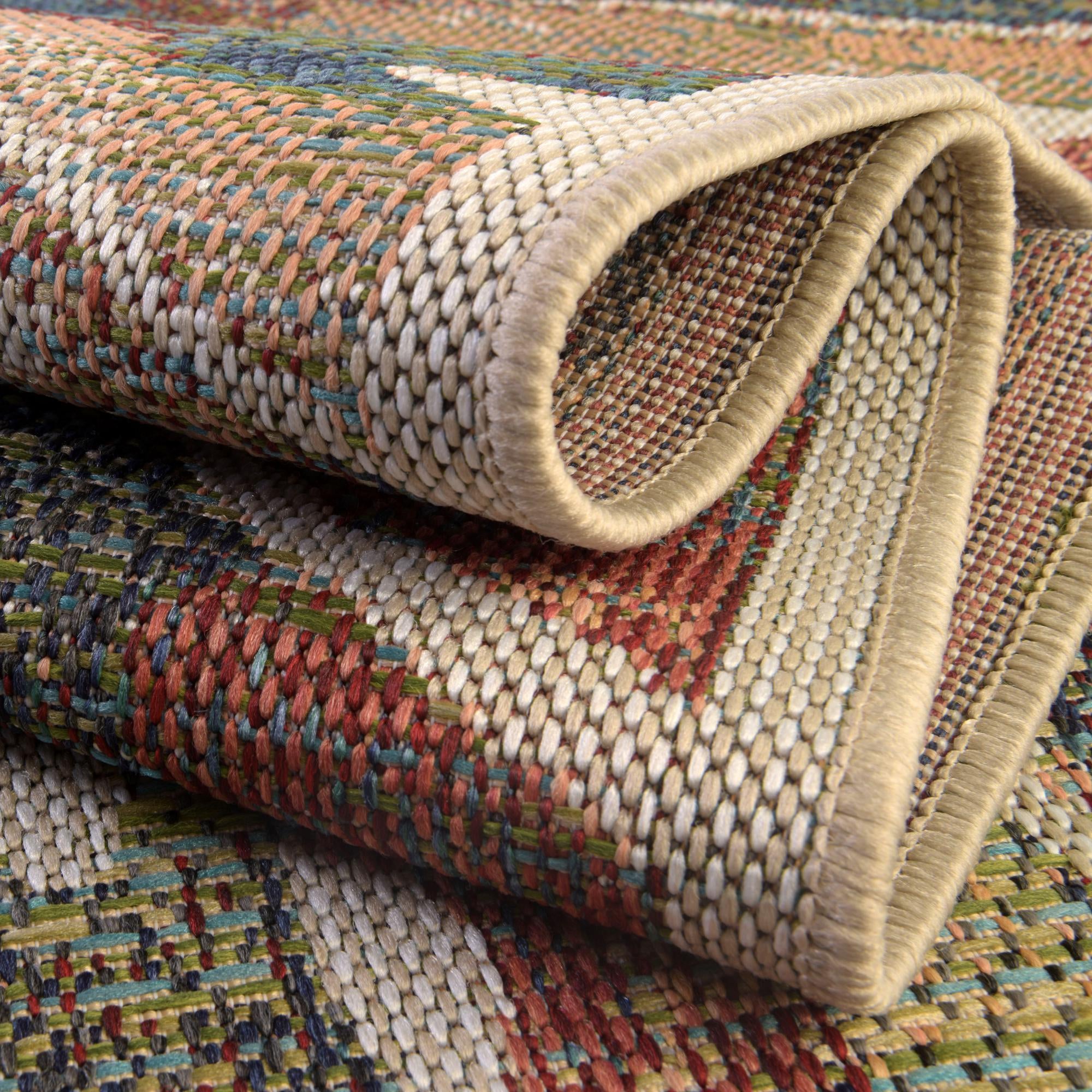 Multicolor 2' x 5' 1 Baja Indoor / Outdoor Runner Rug | Rugs.com