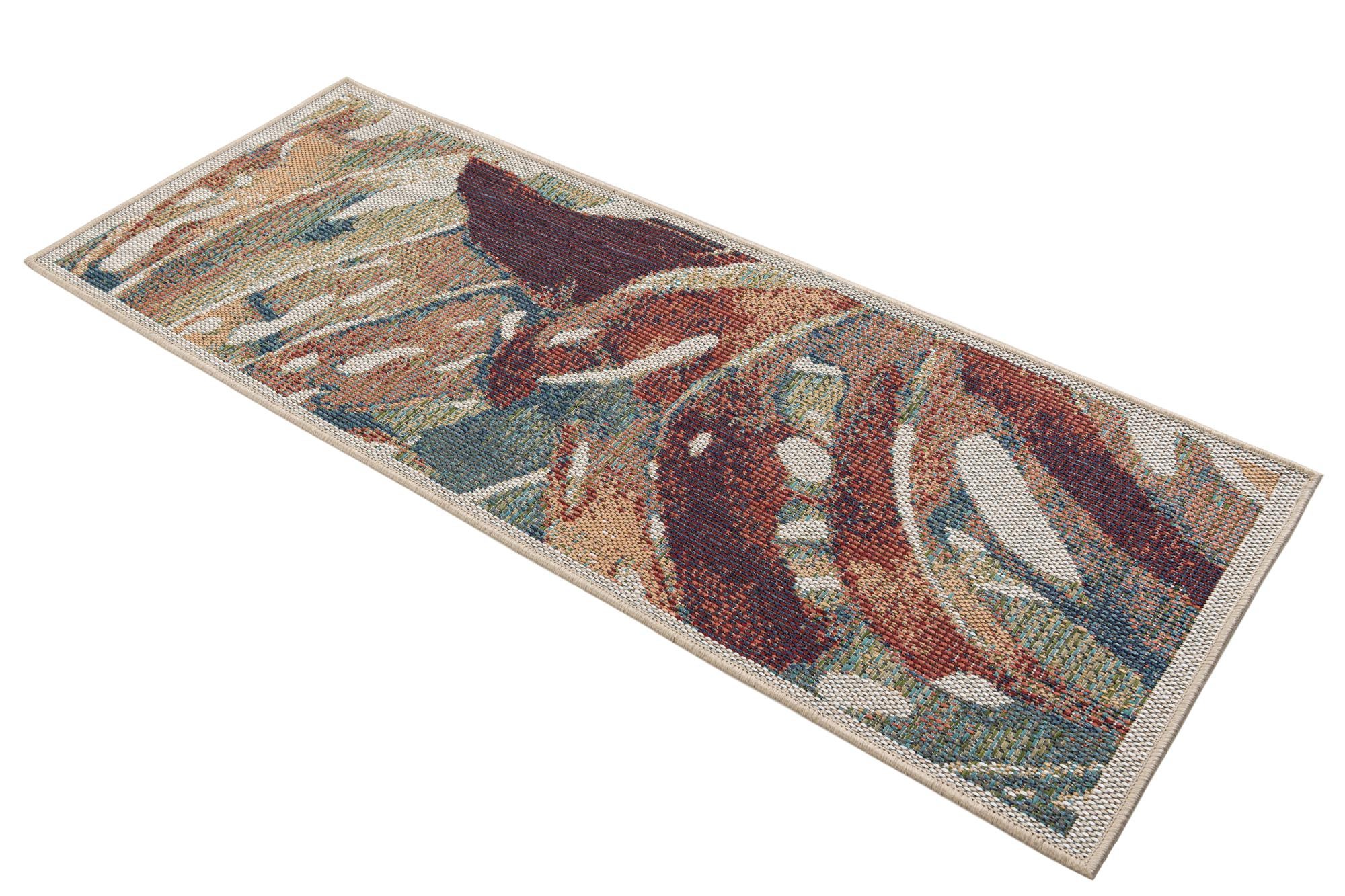 Multicolor 2' x 5' 1 Baja Indoor / Outdoor Runner Rug | Rugs.com