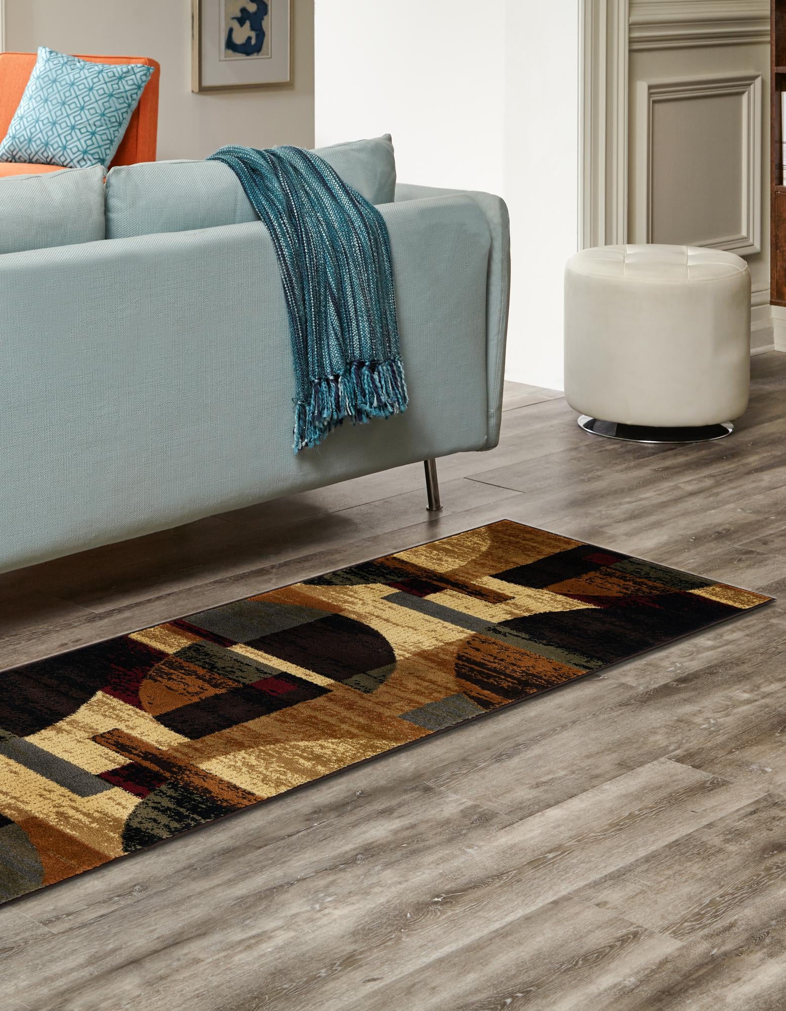 Multicolor 2' 7 x 12' Cafe Runner Rug | Rugs.com