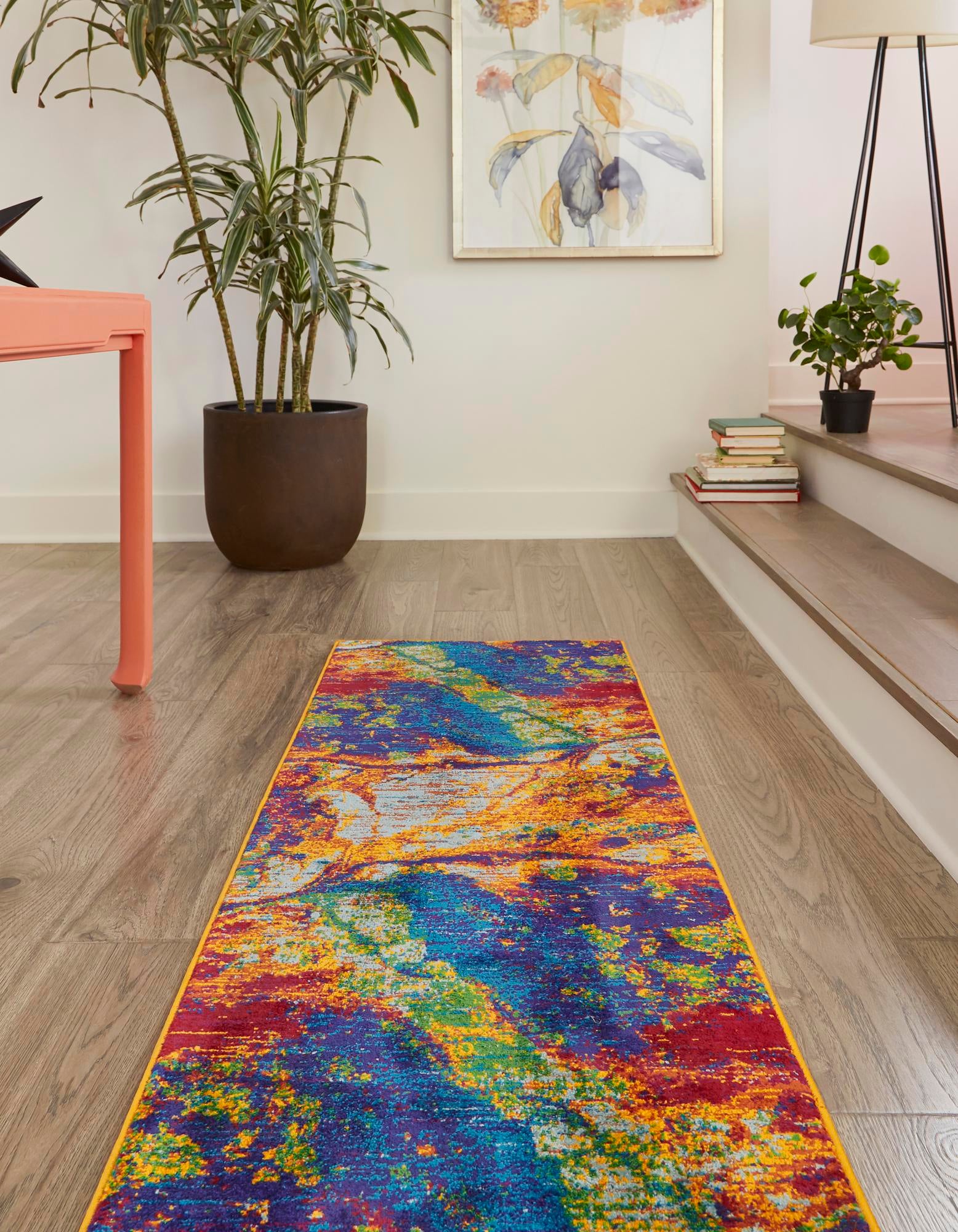 Multicolor 2' x 8' Calypso Runner Rug | Rugs.com