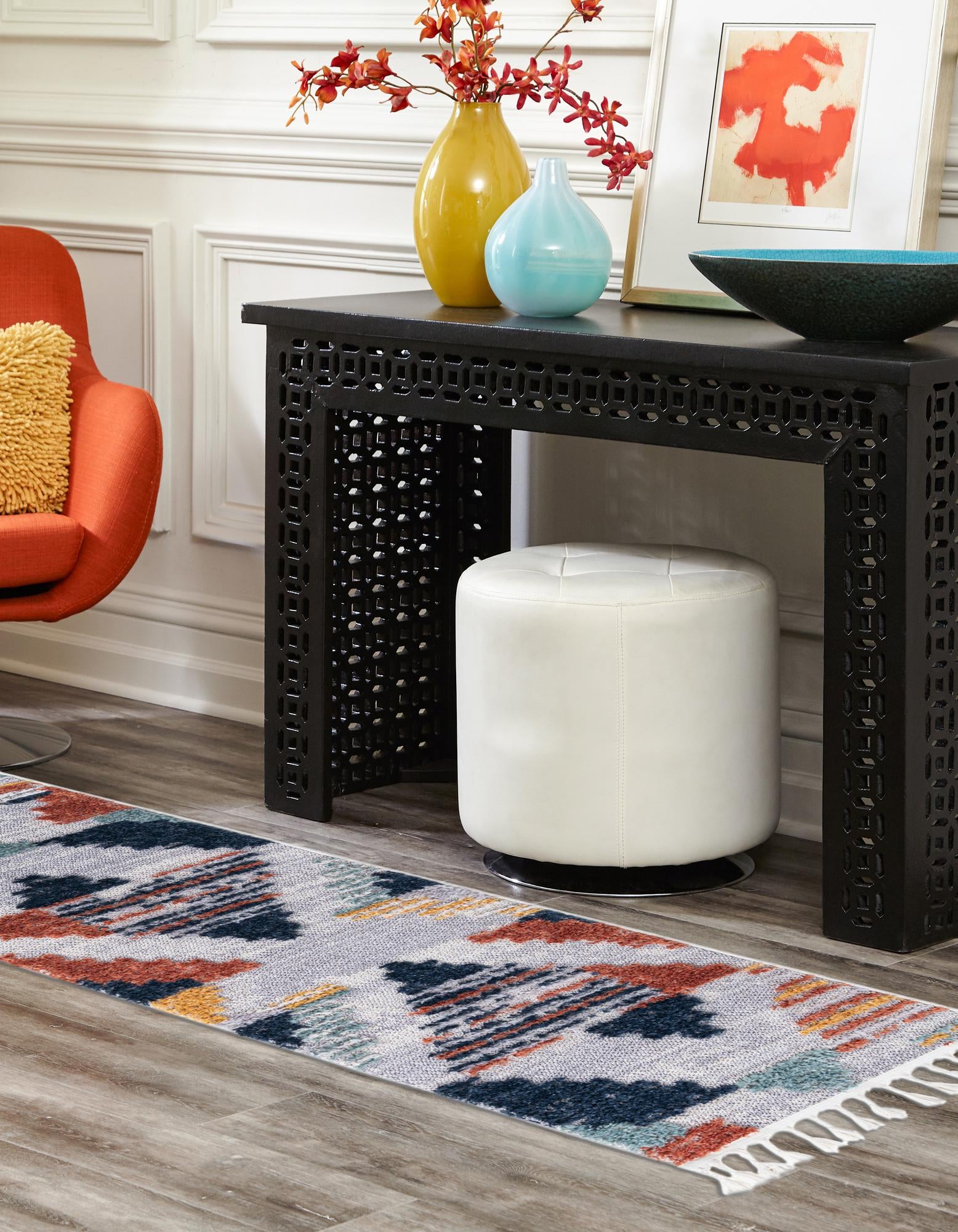 Multicolor 2' x 12' Cherokee Runner Rug | Rugs.com