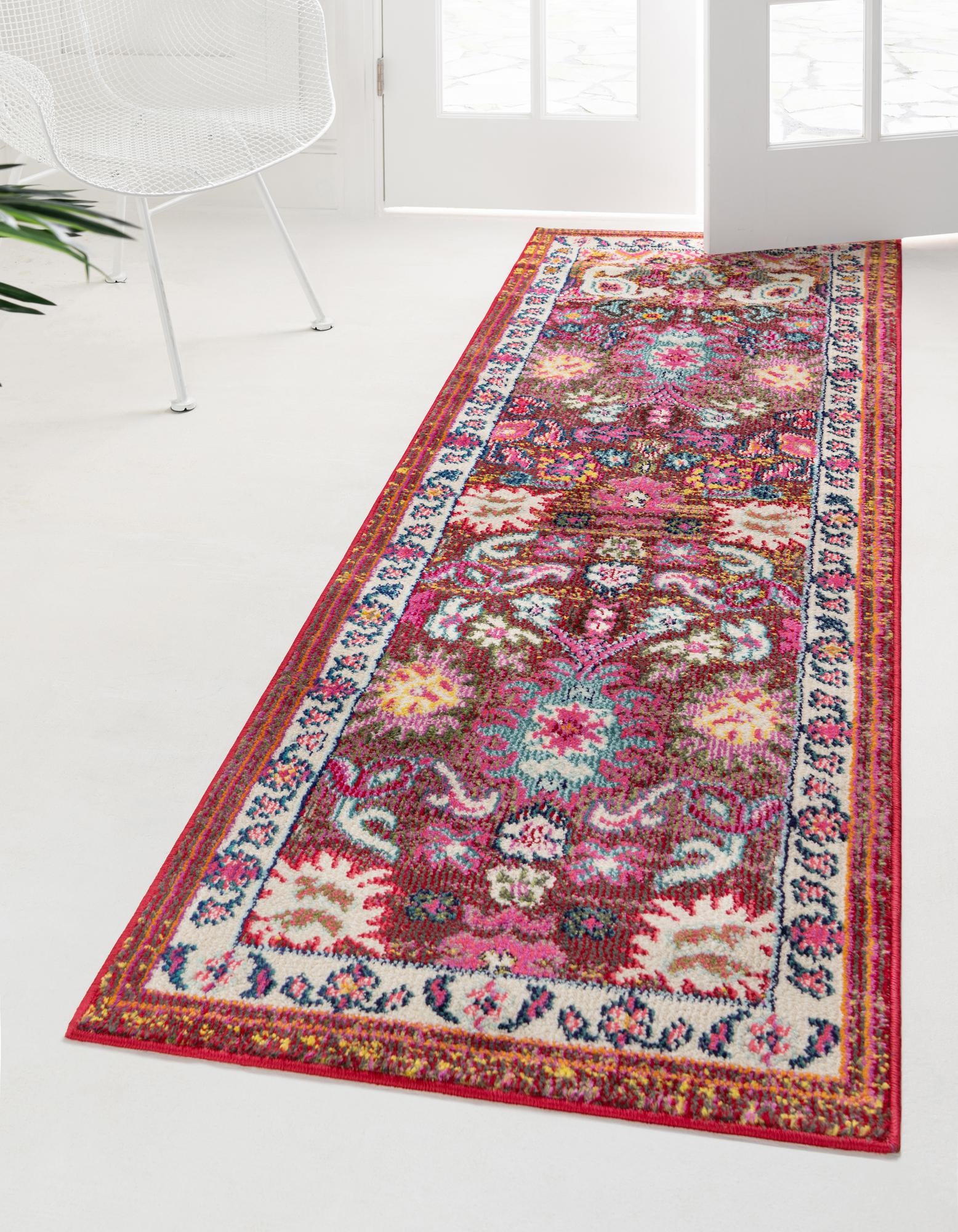 Multicolor 2' 7 x 10' Fleur Runner Rug | Rugs.com