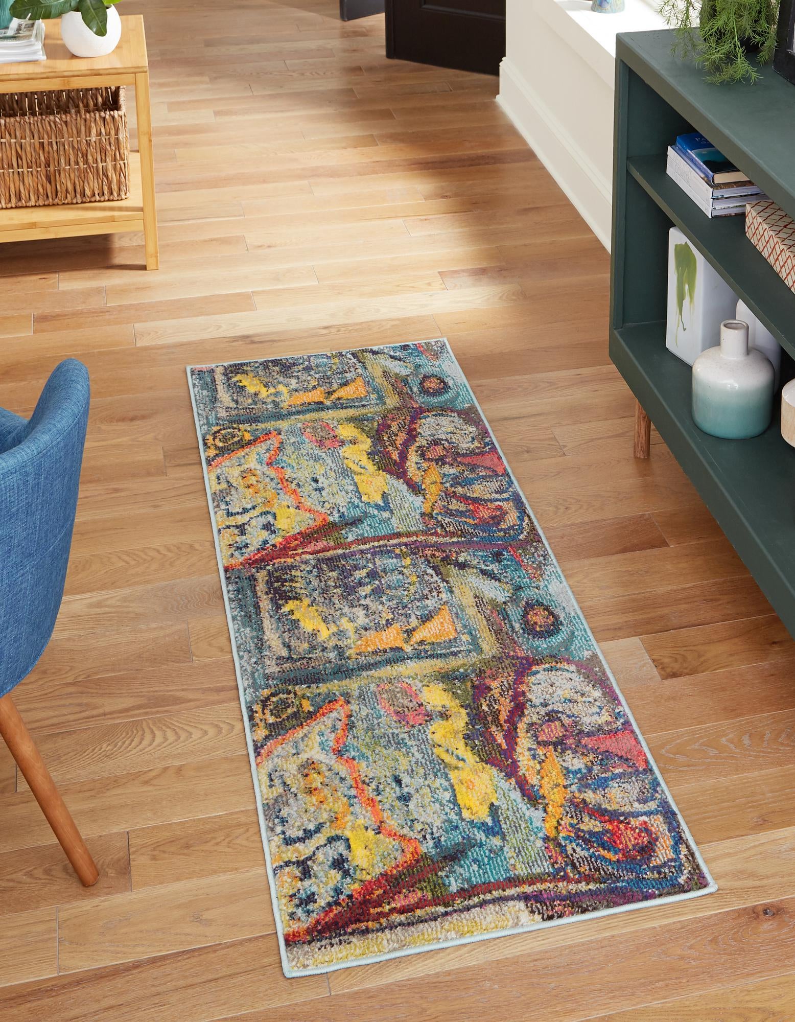 Multicolor 2' x 4' Haerfest Runner Rug | Rugs.com
