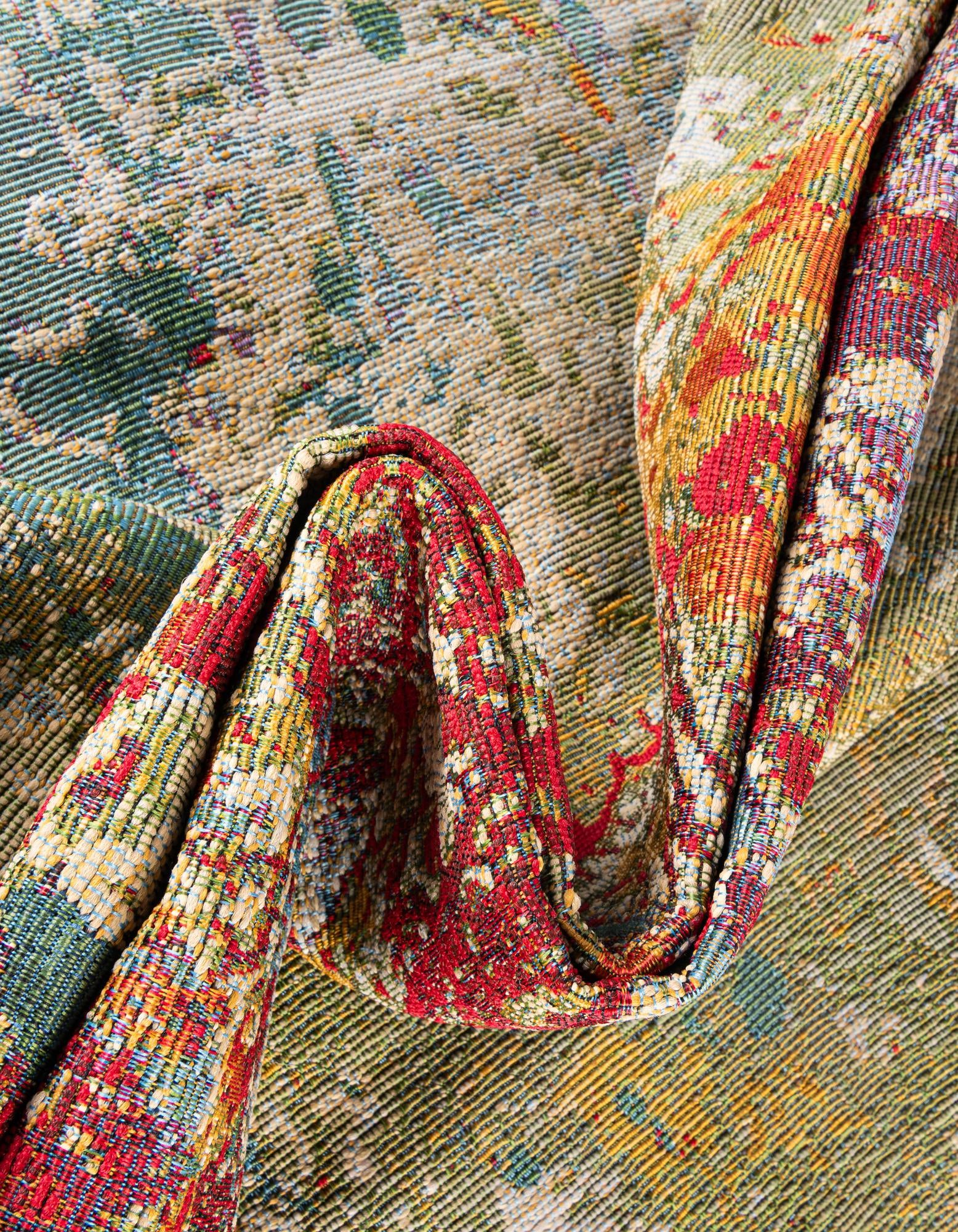 Multicolor 2' x 6' Modern Indoor / Outdoor Runner Rug | Rugs.com