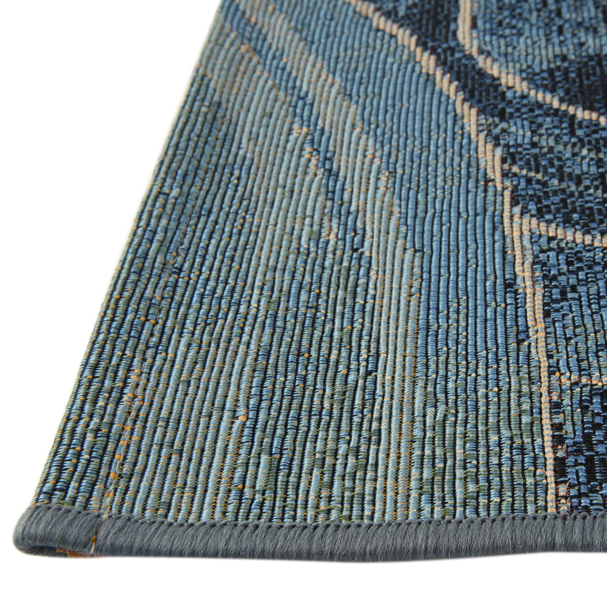 Multicolor 2' x 6' Modern Indoor / Outdoor Runner Rug | Rugs.com