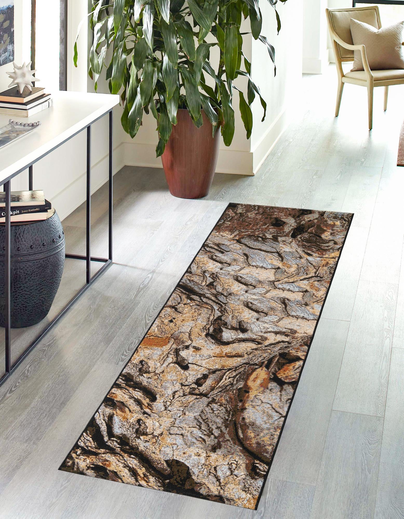 Multicolor 2' 7 x 12' Modern Indoor / Outdoor Runner Rug | Rugs.com