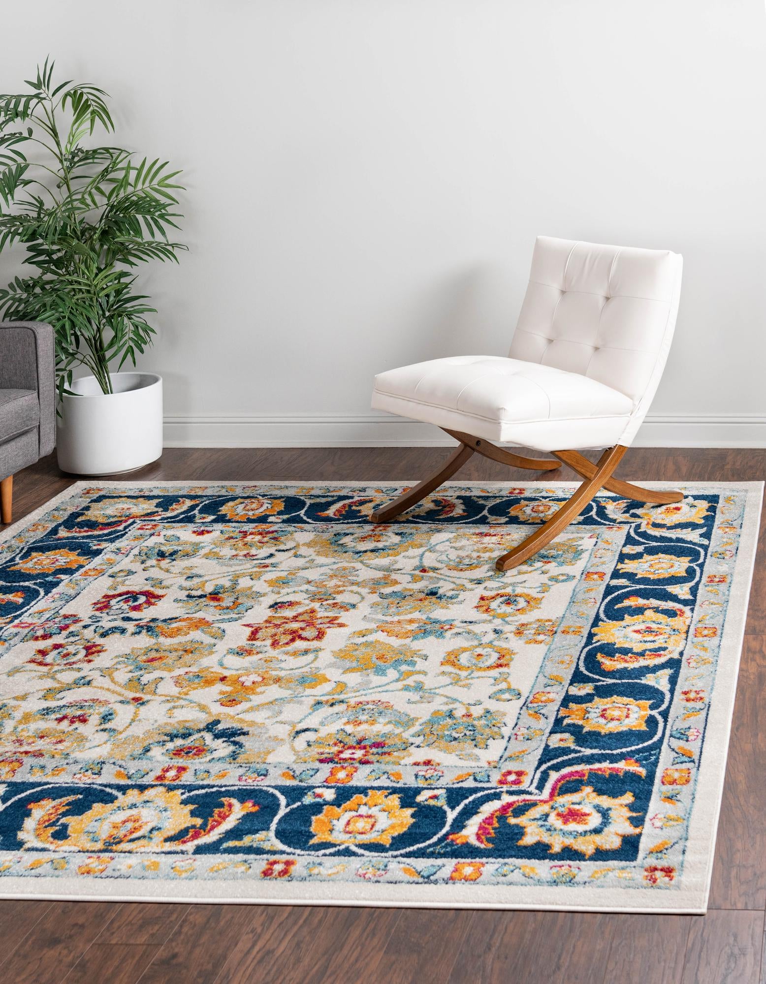 Multicolor 7' 10 x 7' 10 Aurelia Square Rug | Rugs.com