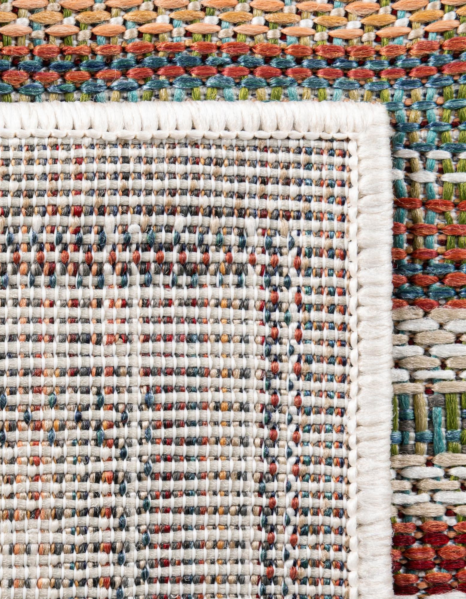 Multicolor 6' x 6' Baja Indoor / Outdoor Square Rug | Rugs.com