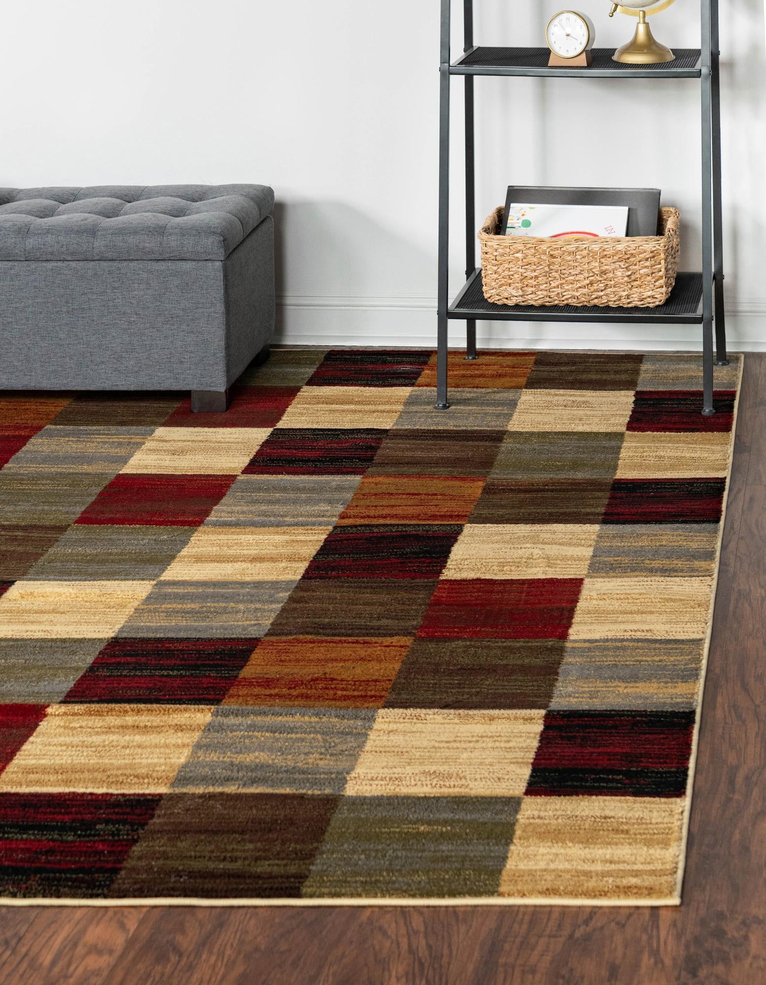 Multicolor 8' x 8' Cafe Square Rug | Rugs.com