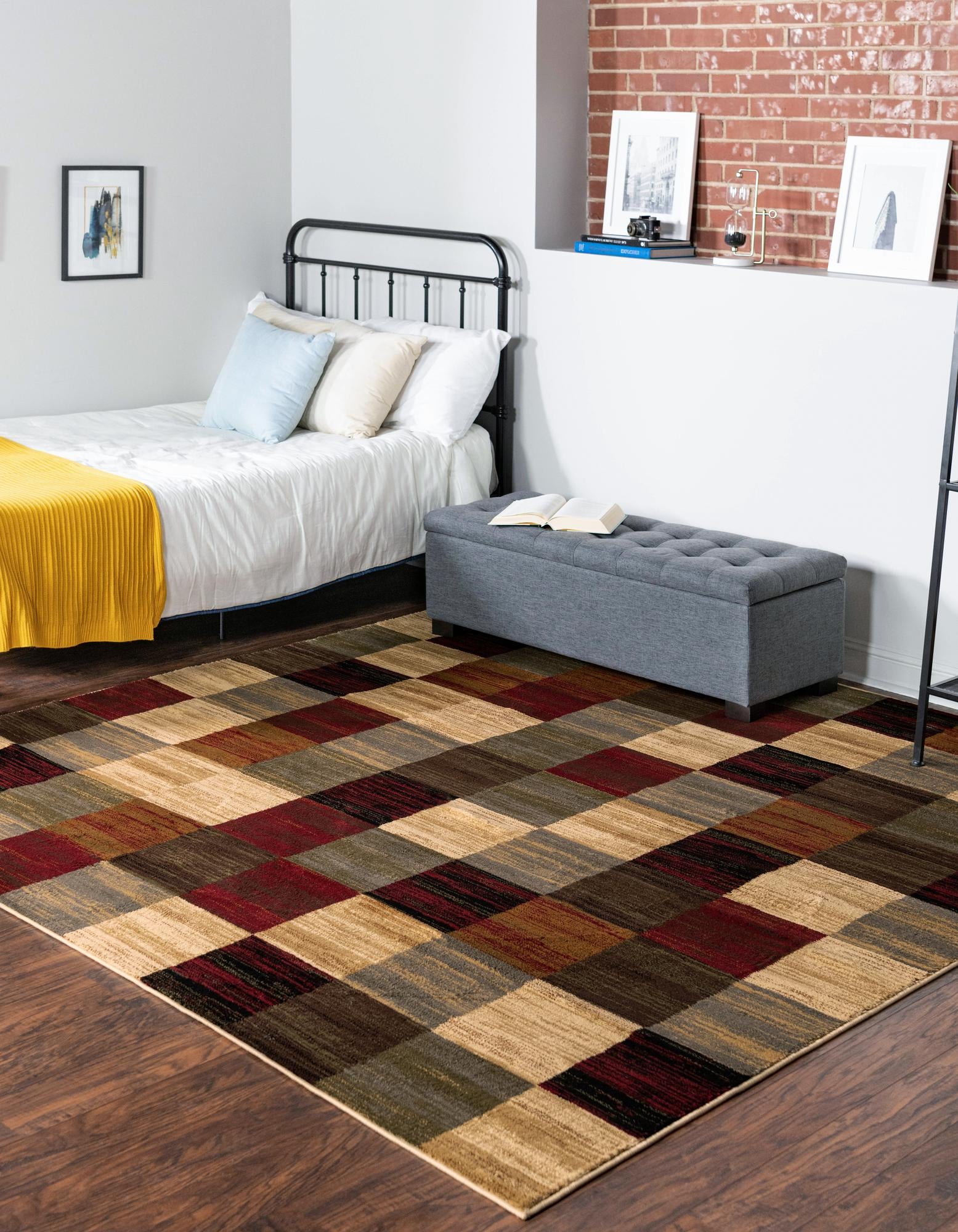 Multicolor 8' x 8' Cafe Square Rug | Rugs.com