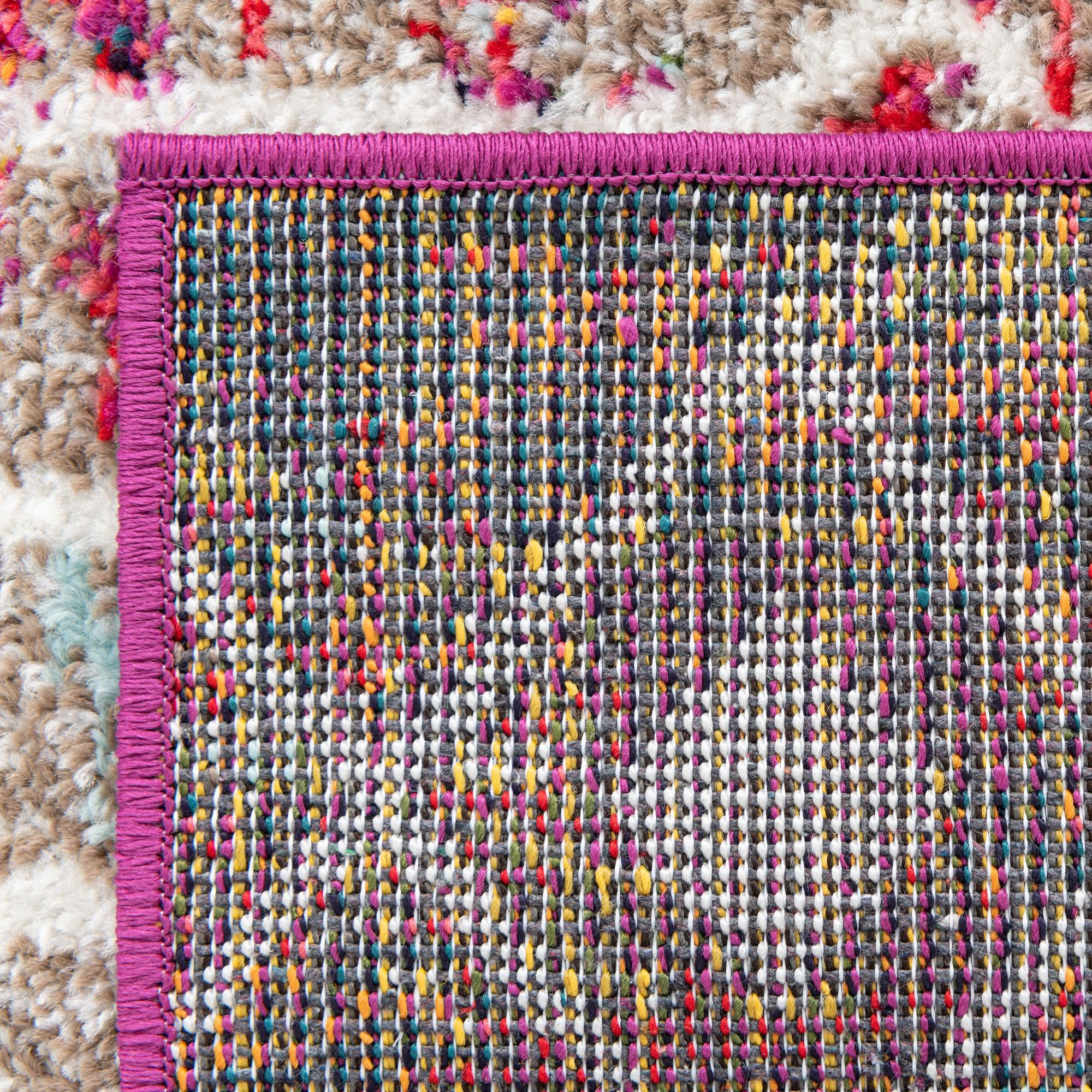 Multicolor 10' x 10' Moroccan Trellis Square Rug | Rugs.com