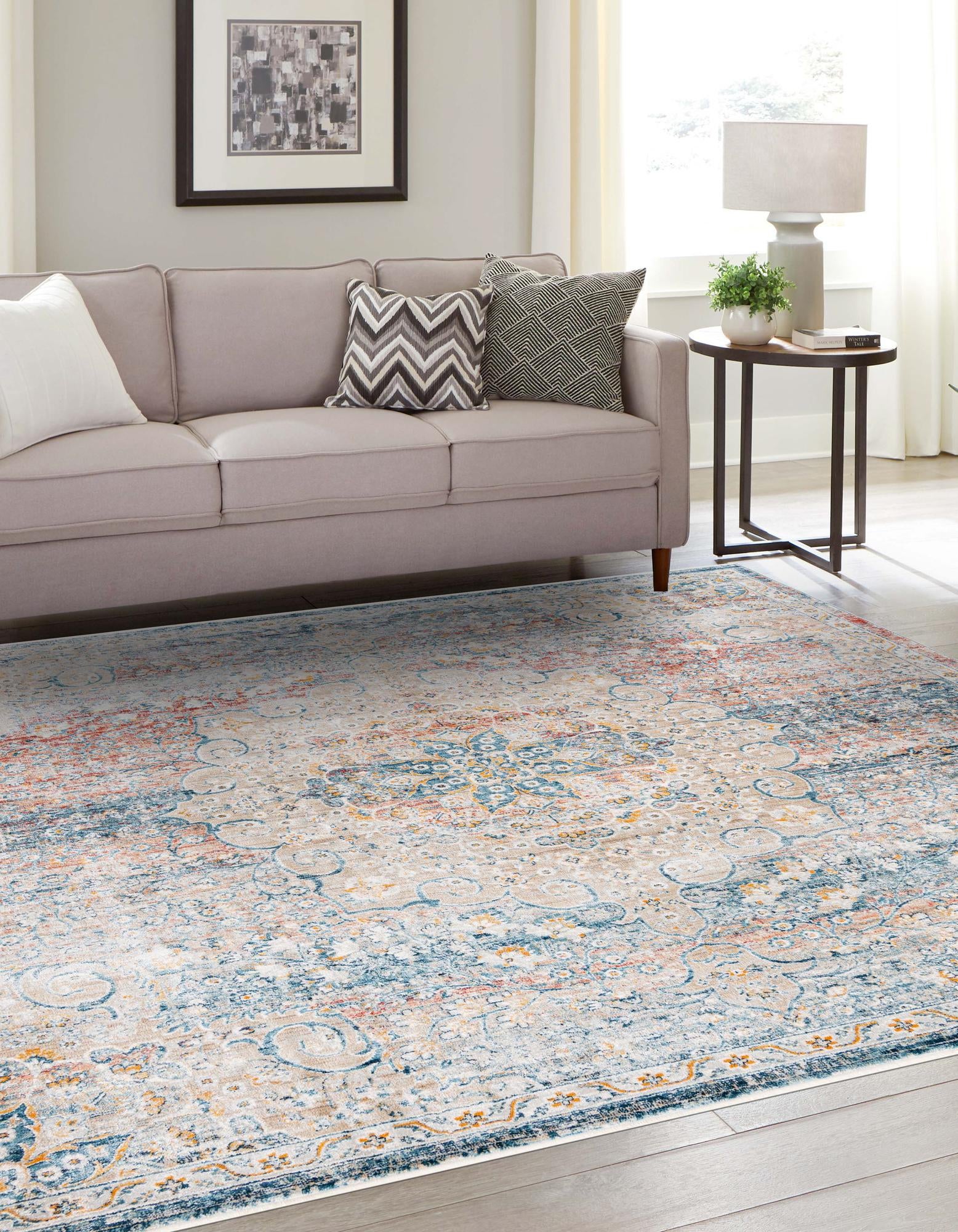 Multicolor 10' 2 x 10' 2 Newport Square Rug | Rugs.com