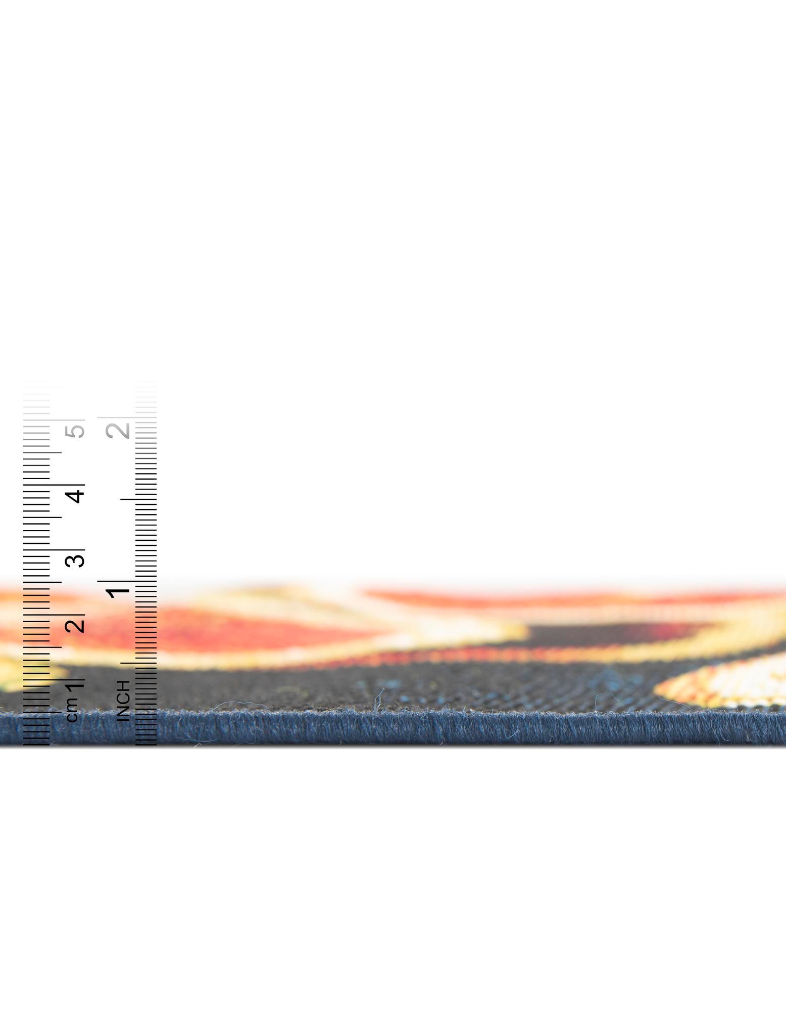 Multicolor 10' x 10' Coastal Indoor / Outdoor Square Rug | Rugs.com