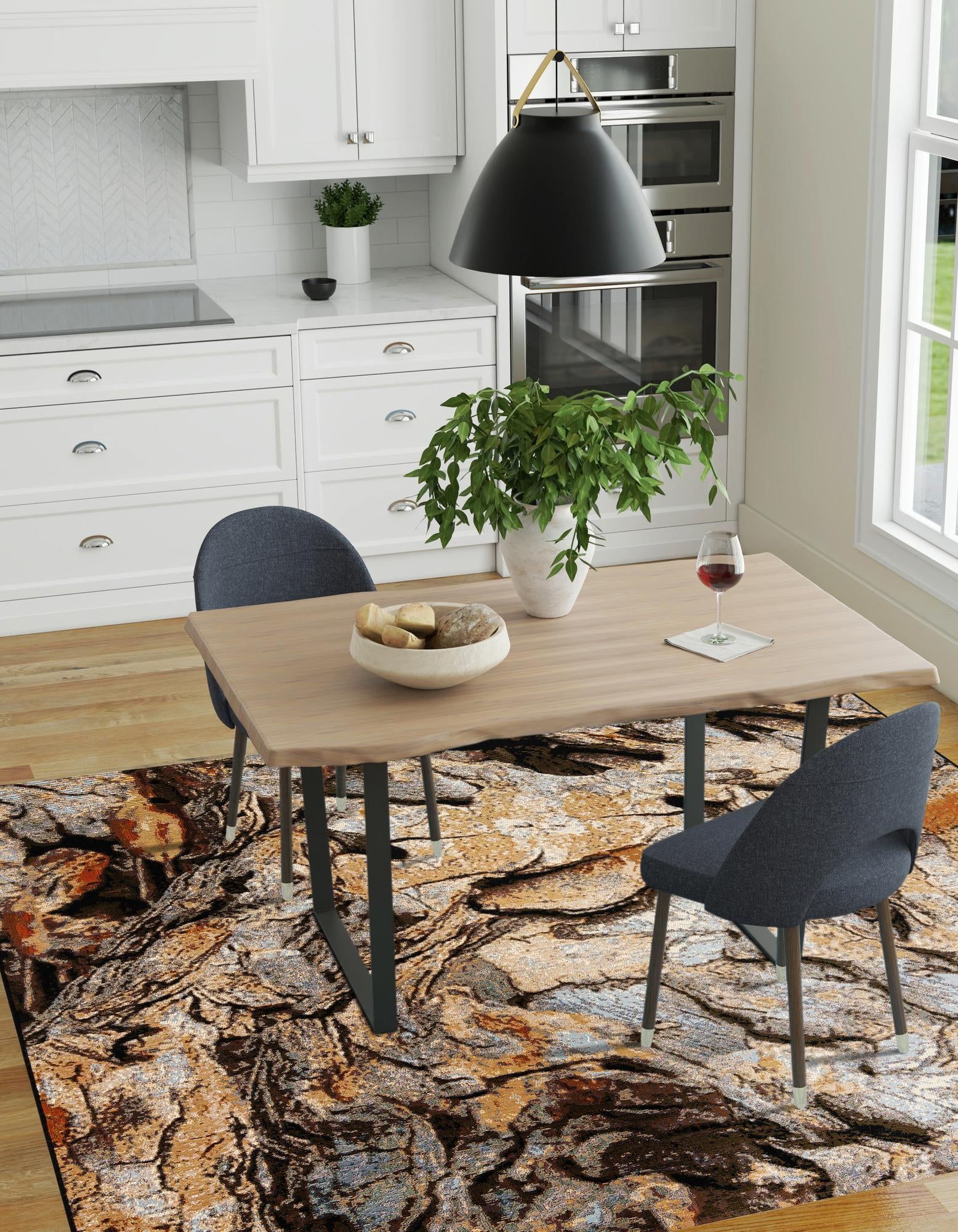 Multicolor 7' 10 x 7' 10 Modern Indoor / Outdoor Square Rug | Rugs.com