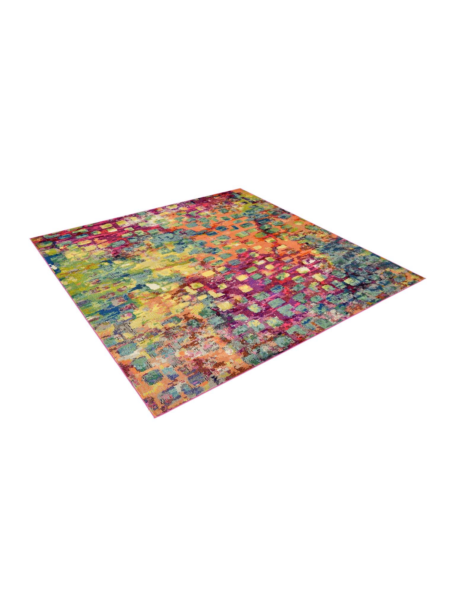 Multicolor 8' x 8' Sevilla Square Rug | Rugs.com