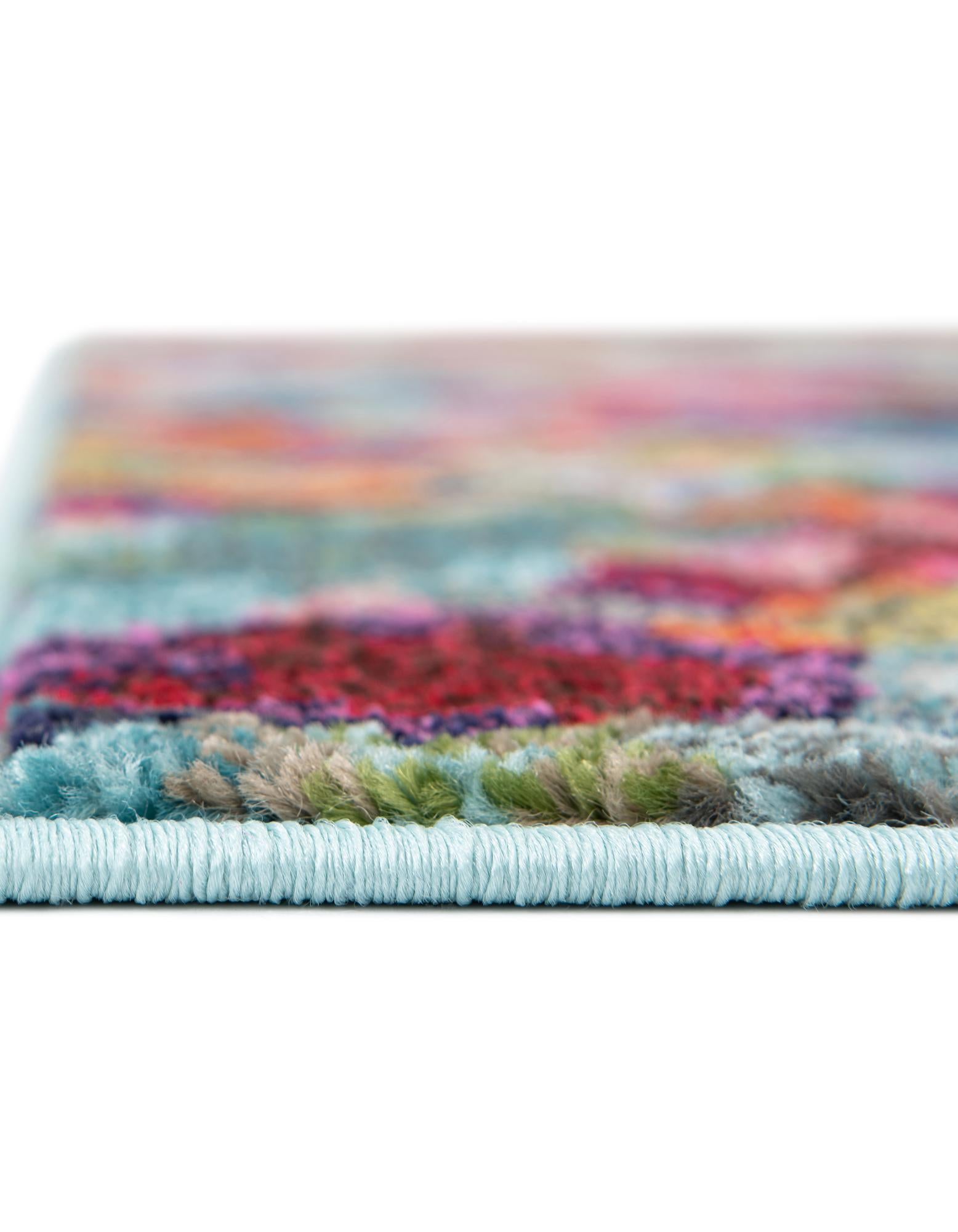 Multicolor 7' 10 x 7' 10 Theia Square Rug | Rugs.com
