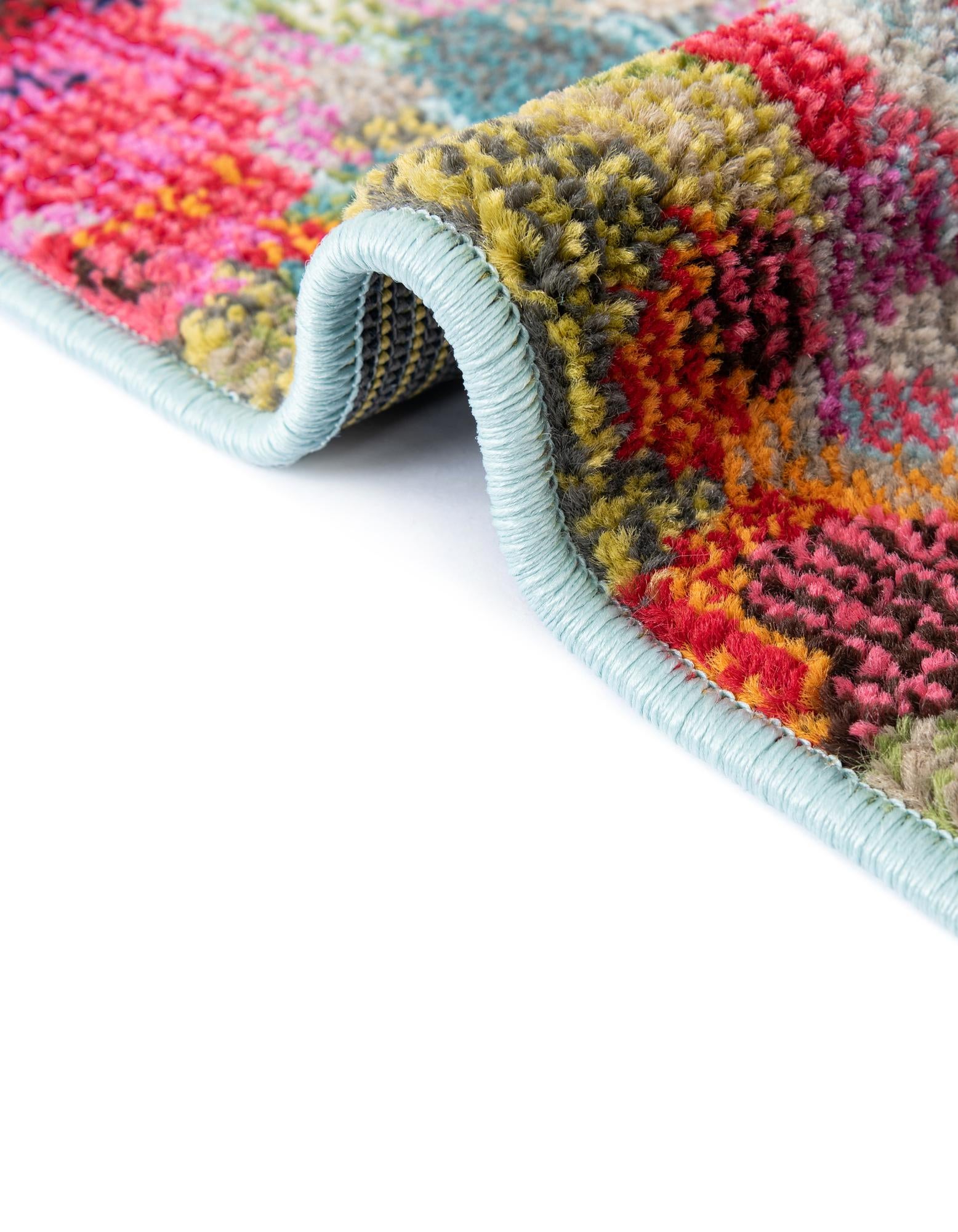 Multicolor 7' 10 x 7' 10 Theia Square Rug | Rugs.com