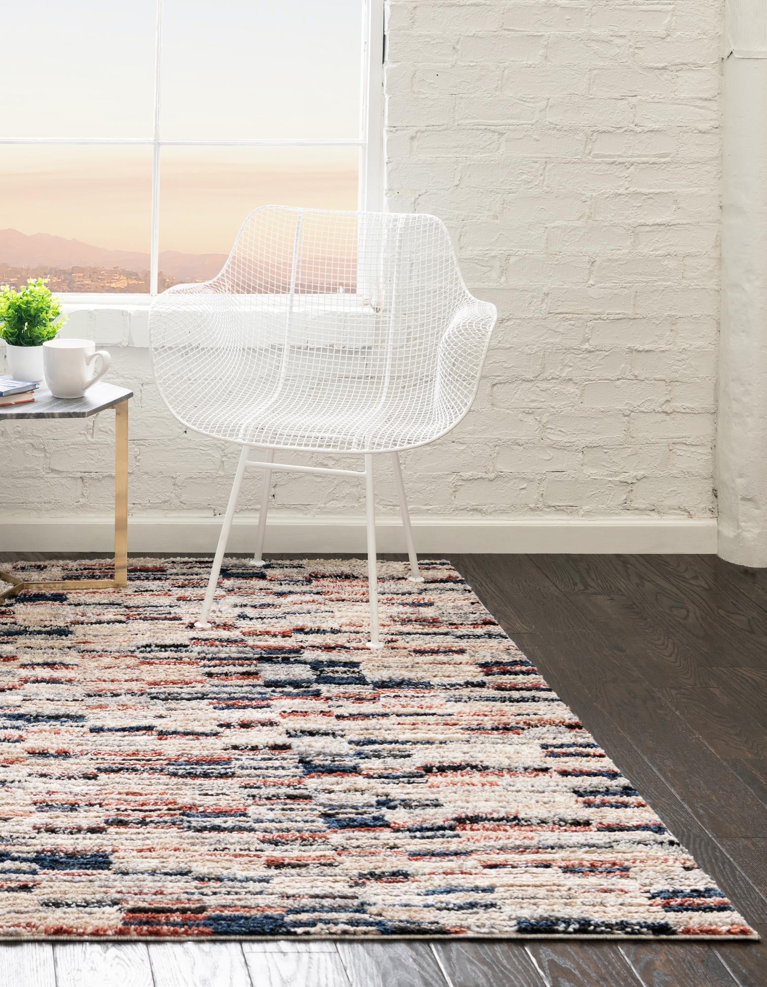 Multicolor 8' x 8' Tucson Square Rug | Rugs.com