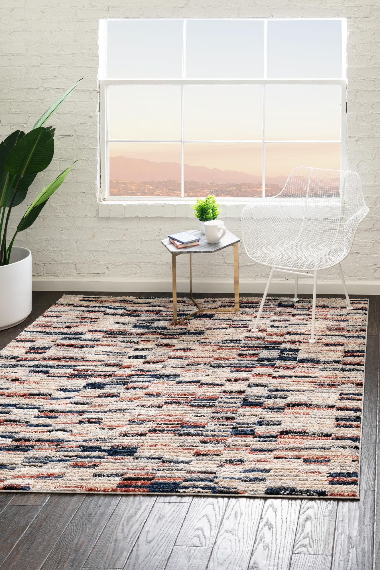 Multicolor 8' x 8' Tucson Square Rug | Rugs.com