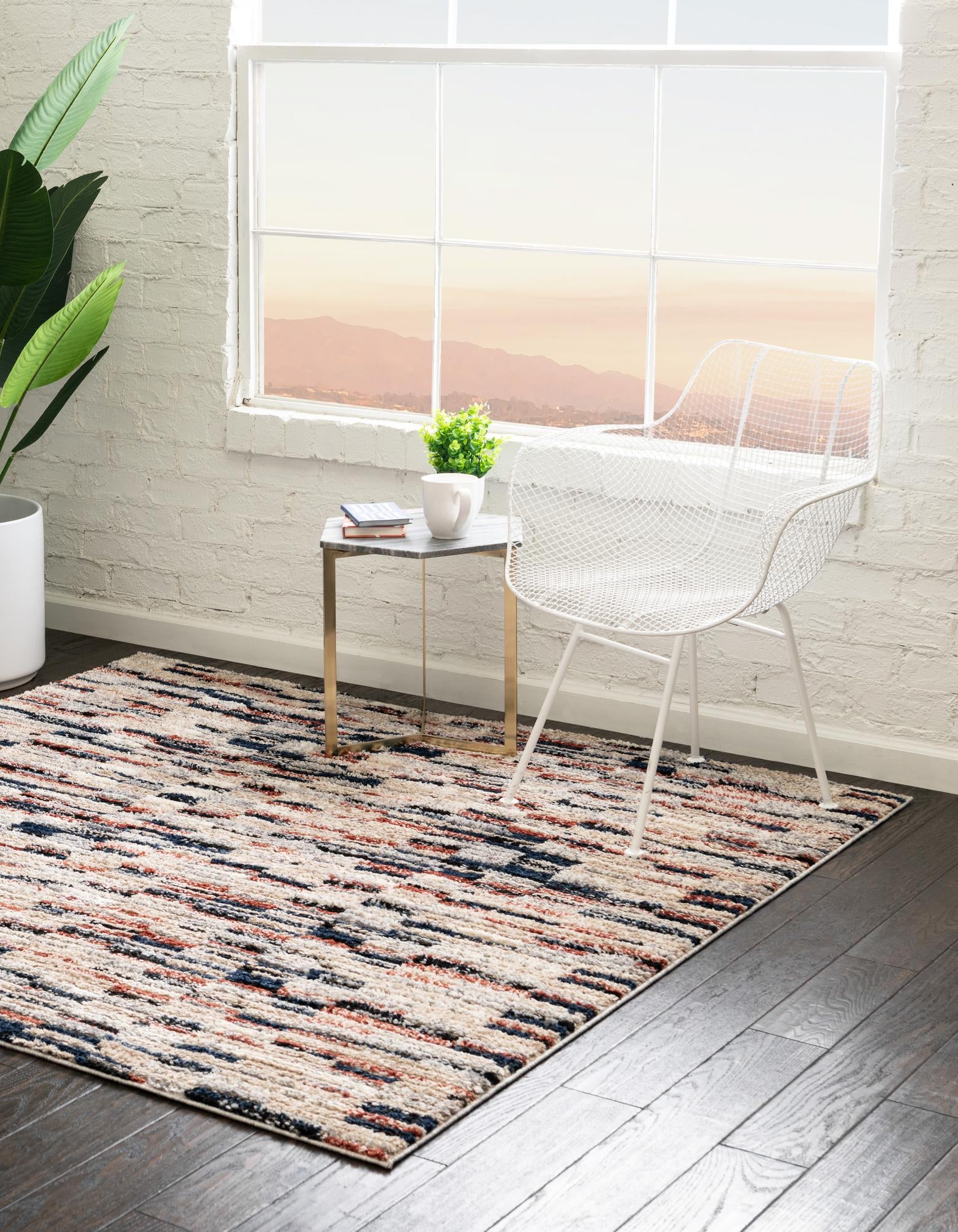 Multicolor 8' x 8' Tucson Square Rug | Rugs.com