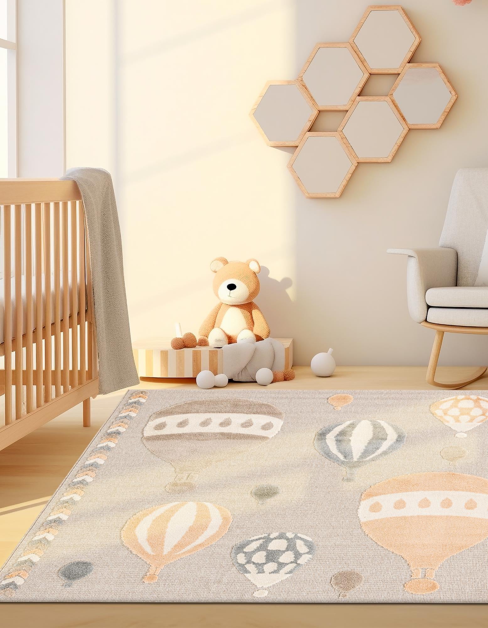 Multicolor 7' 10 x 7' 10 Whimsy Kids Square Rug | Rugs.com