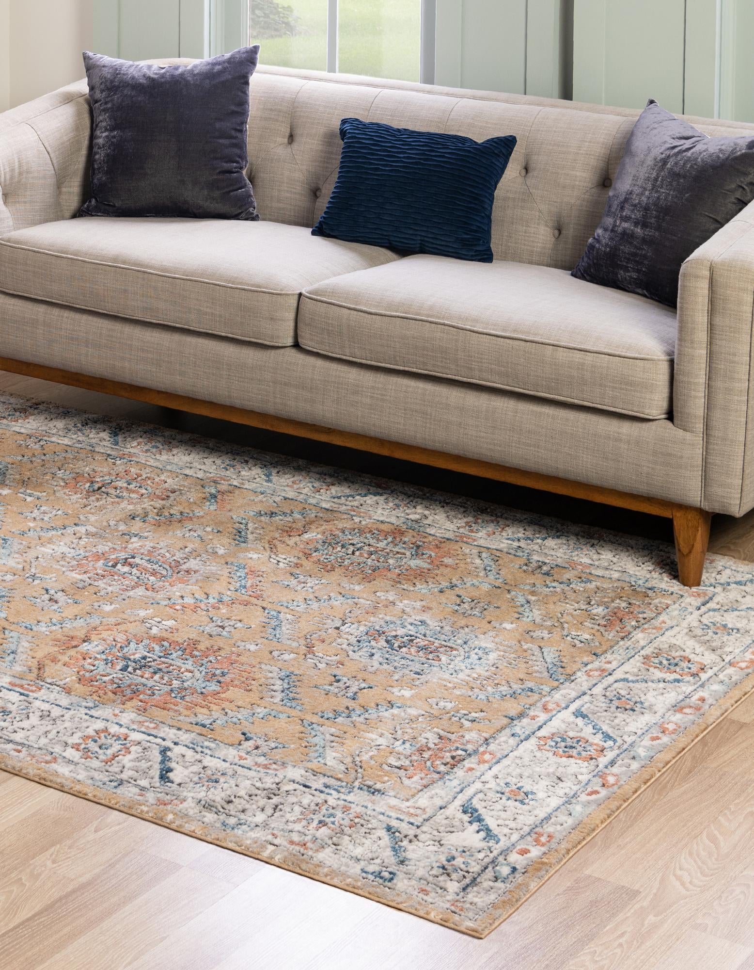 Mustard Yellow 7' 10 x 10' Nyla Rug | Rugs.com