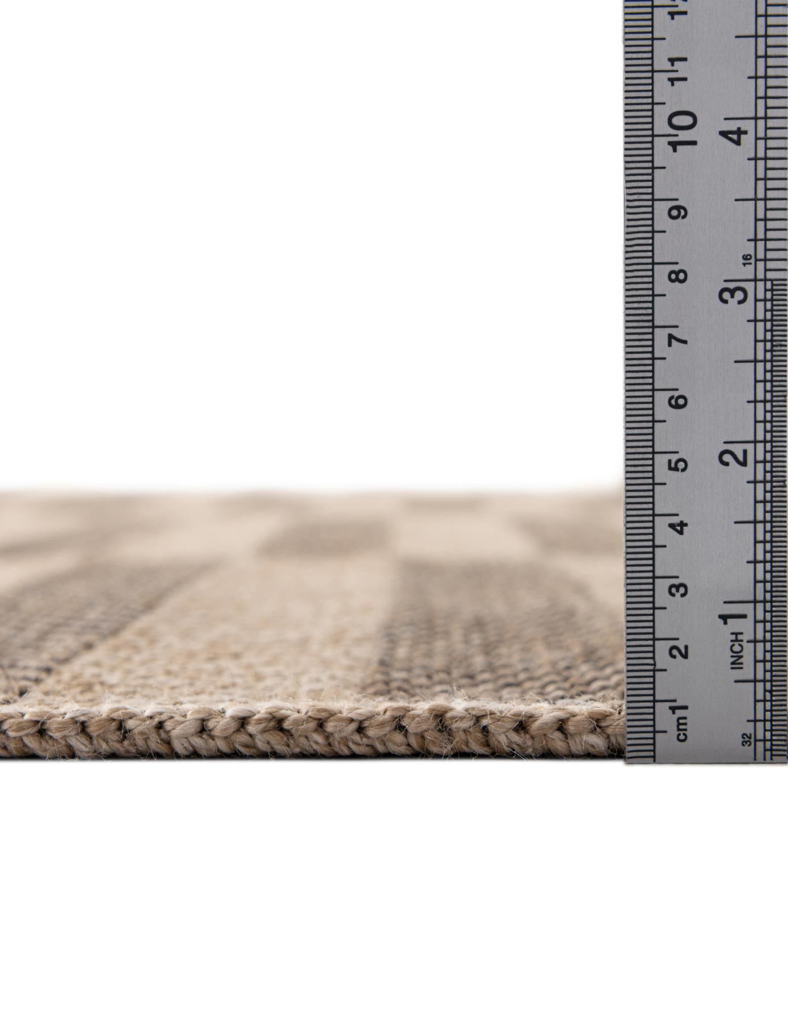 Natural and Brown 7' 10 x 7' 10 Dunes Square Rug | Rugs.com