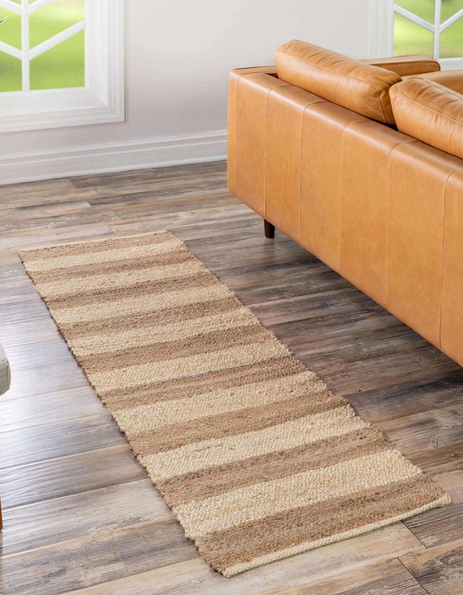 Natural Ivory 2' 7 x 10' Hand Braided Jute Runner Rug | Rugs.com