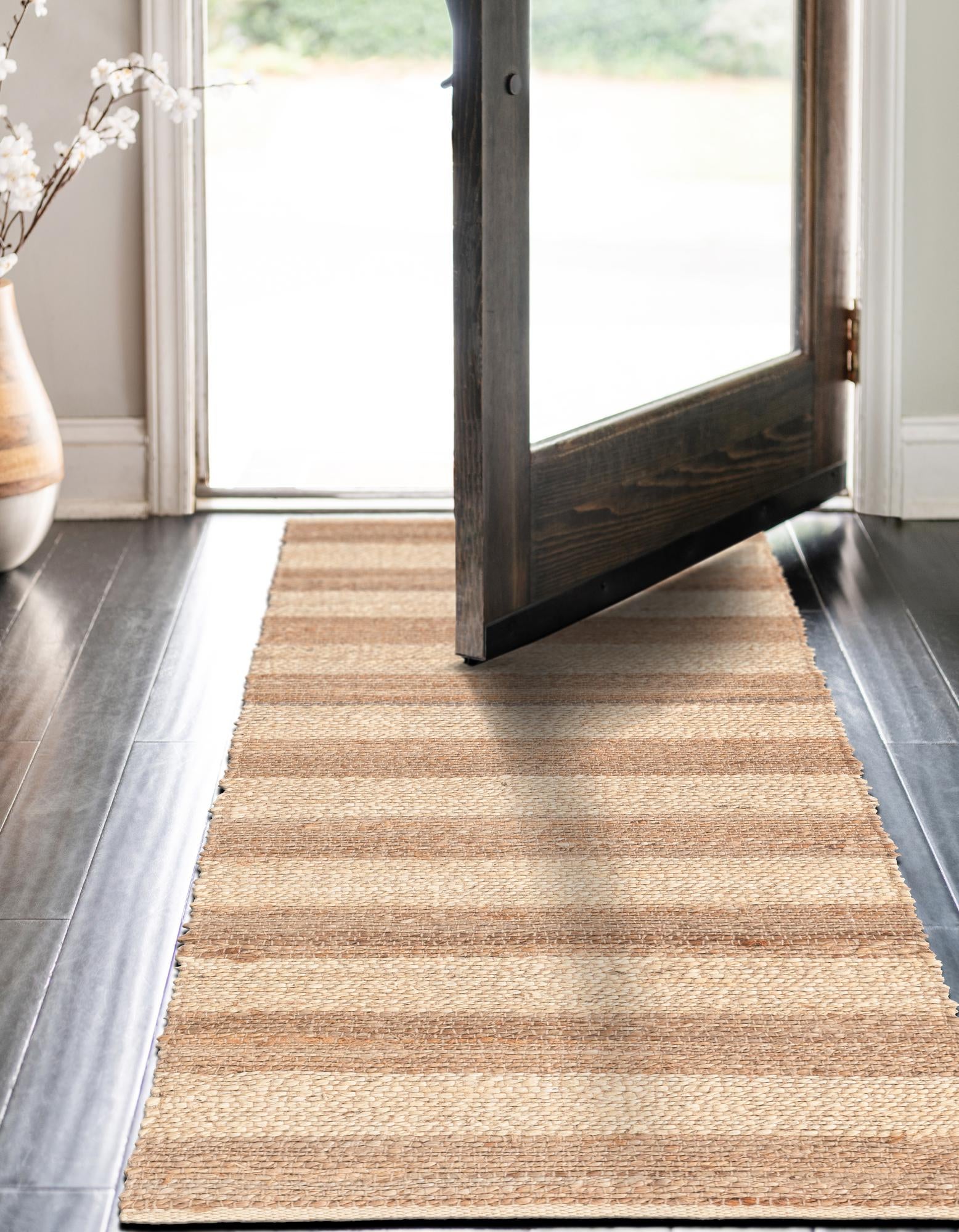 Natural Ivory 2' 7 x 10' Hand Braided Jute Runner Rug | Rugs.com