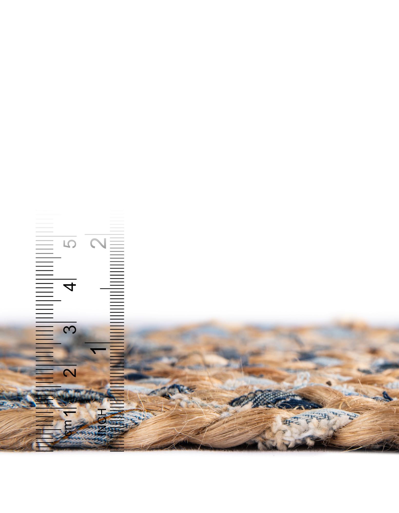 Natural 2' 2 x 3' 1 Hand Braided Chindi Oval Rug | Rugs.com