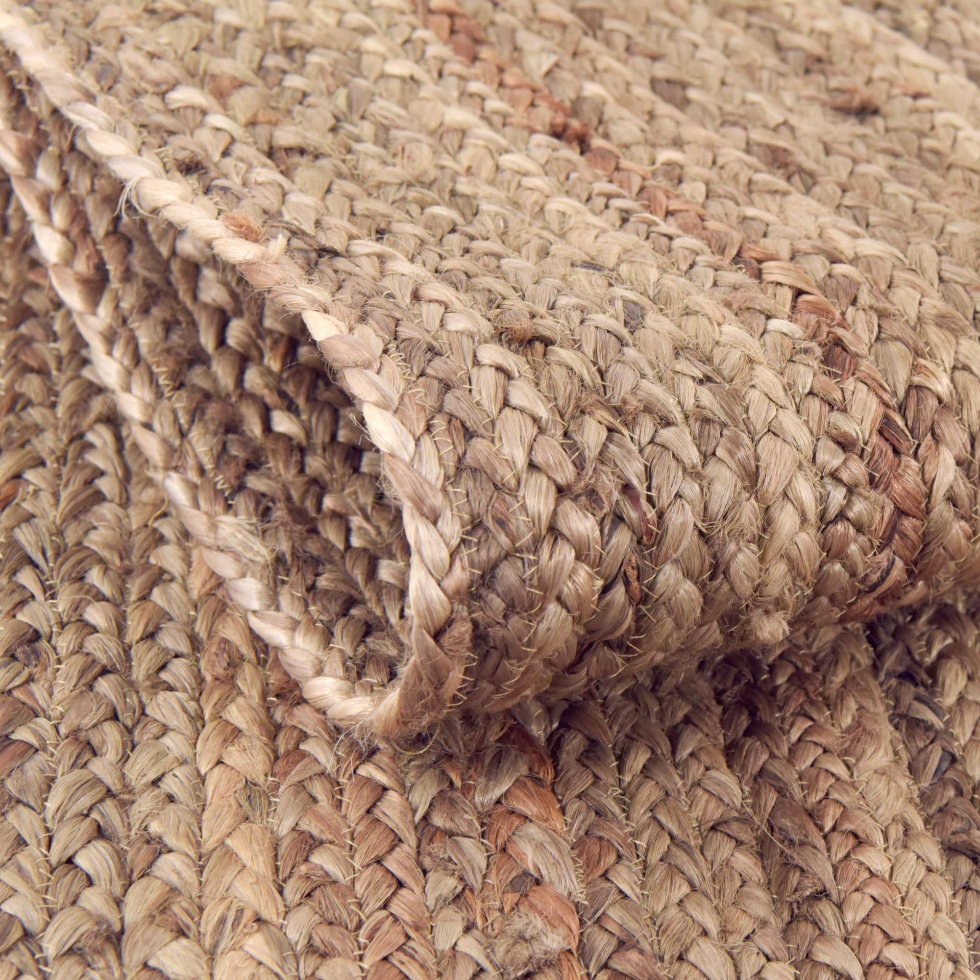 Natural 3' 3 x 5' 1 Hand Braided Jute Oval Rug | Rugs.com