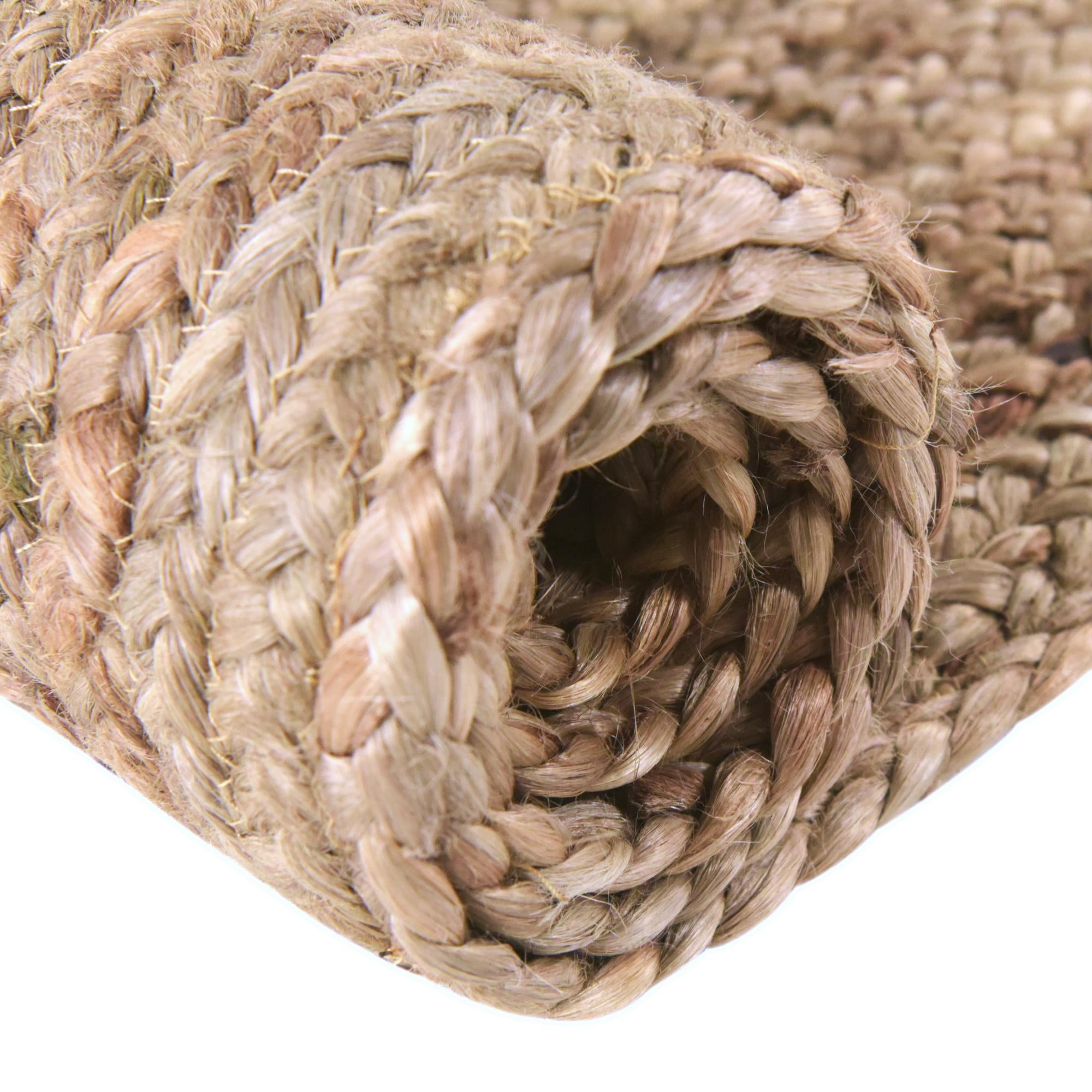 Natural 3' 3 x 5' 1 Hand Braided Jute Oval Rug | Rugs.com