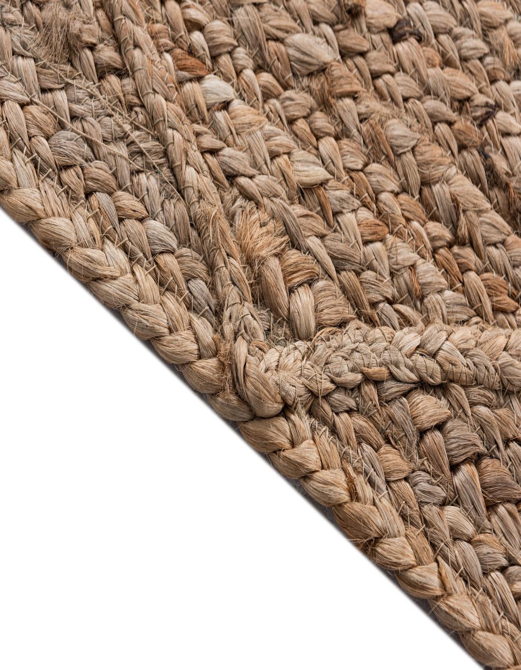Natural 6' 10 x 12' 1 Hand Woven Braided Jute Rug | Rugs.com