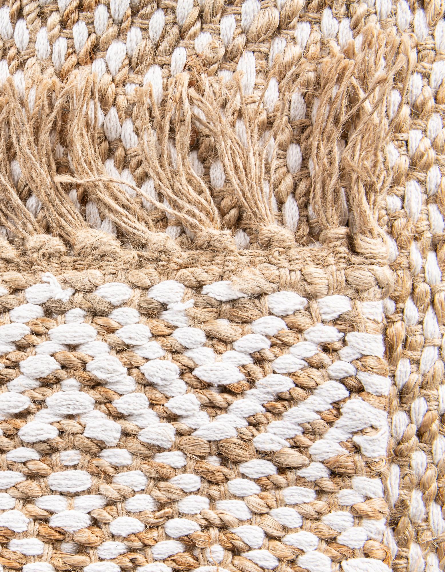 Natural 7' 1 x 10' Hand Woven Braided Jute Rug | Rugs.com